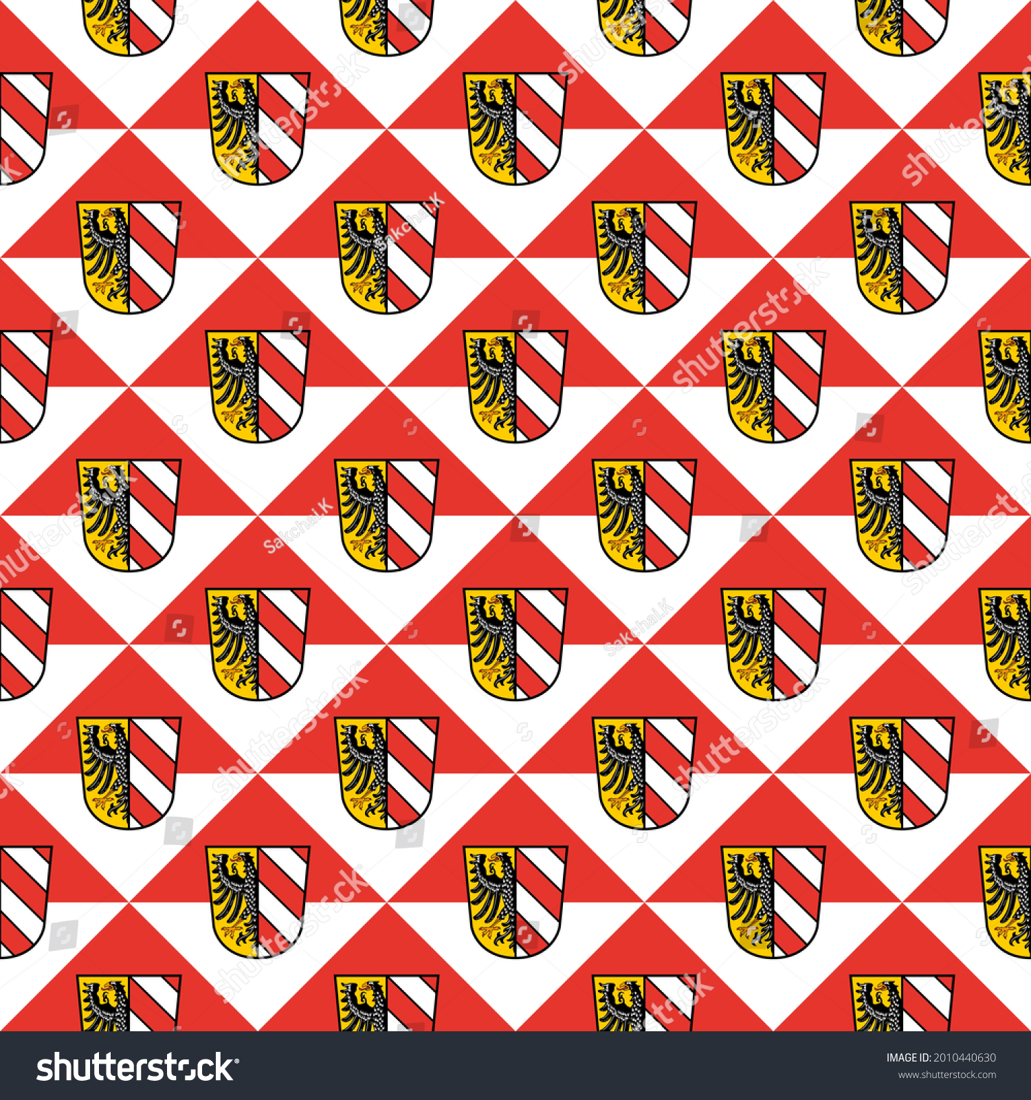 Nuremberg Flag Seamless Pattern Vector Illustration Stock Vector ...