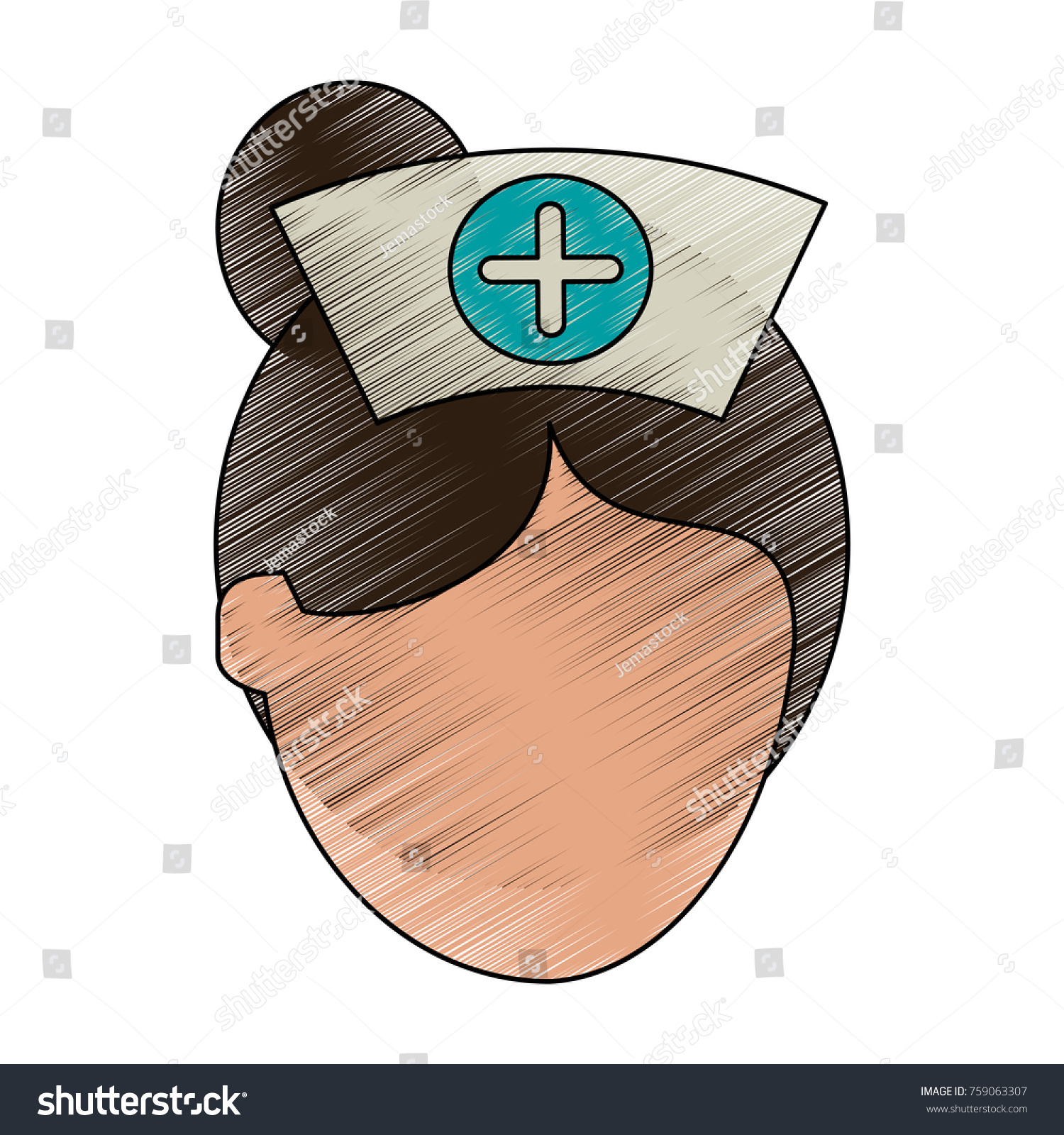 Nurse Faceless Avatar Stock Vector (Royalty Free) 759063307 | Shutterstock