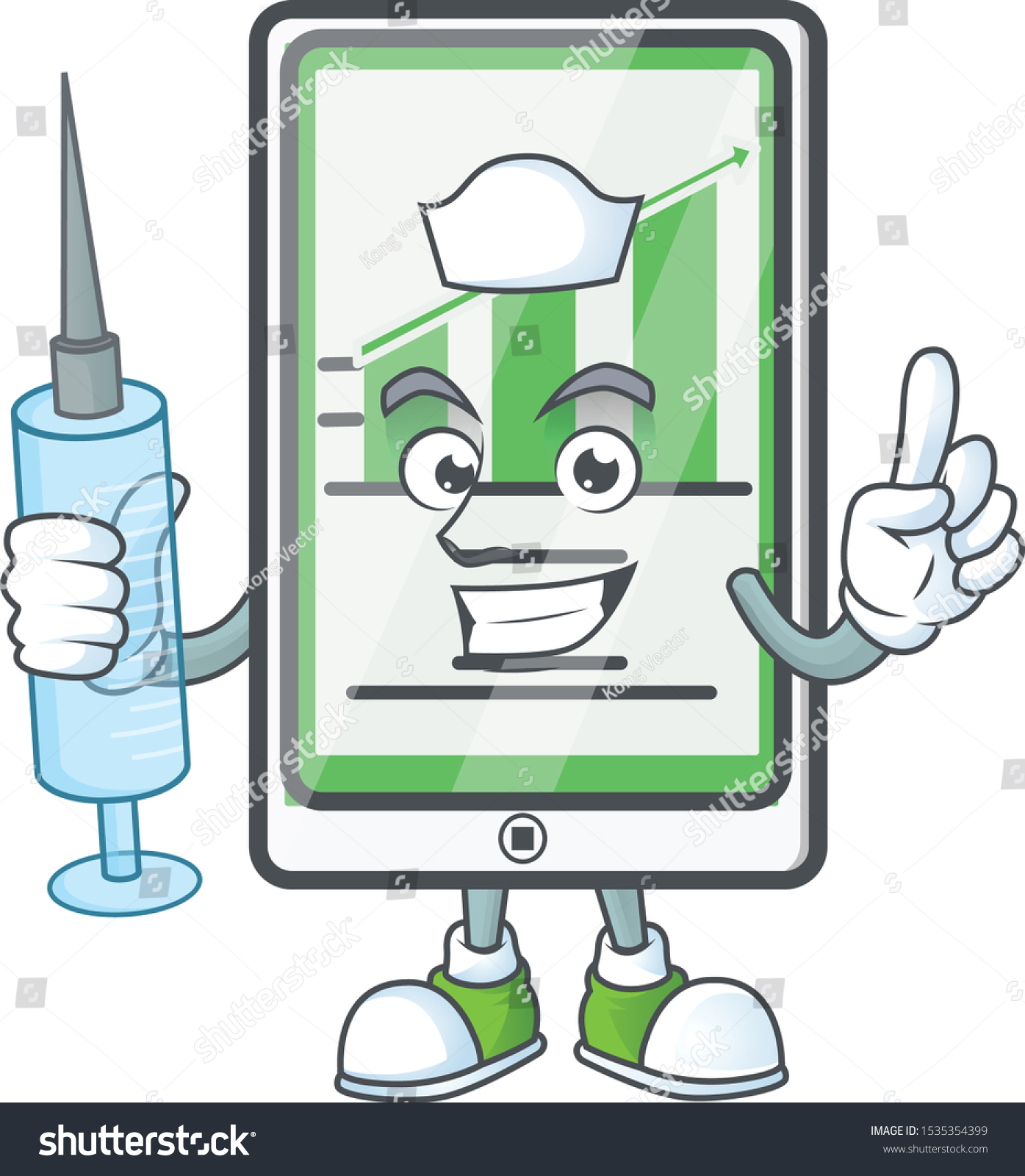 Nurse Chart Vertical Tablet Character: เวกเตอร์สต็อก (ปลอดค่าลิขสิทธิ์ ...