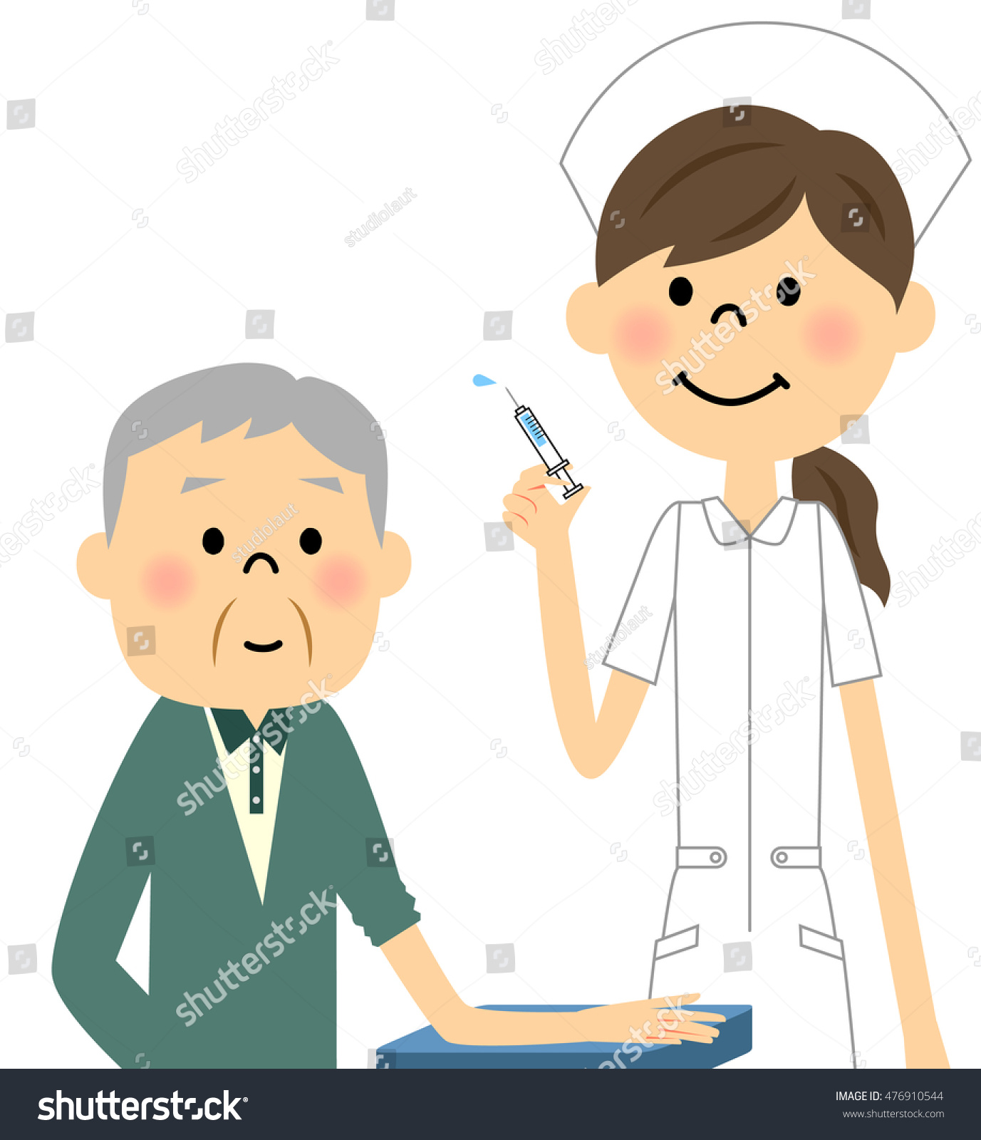 Nurses Elderly Injection: เวกเตอร์สต็อก (ปลอดค่าลิขสิทธิ์) 476910544 ...