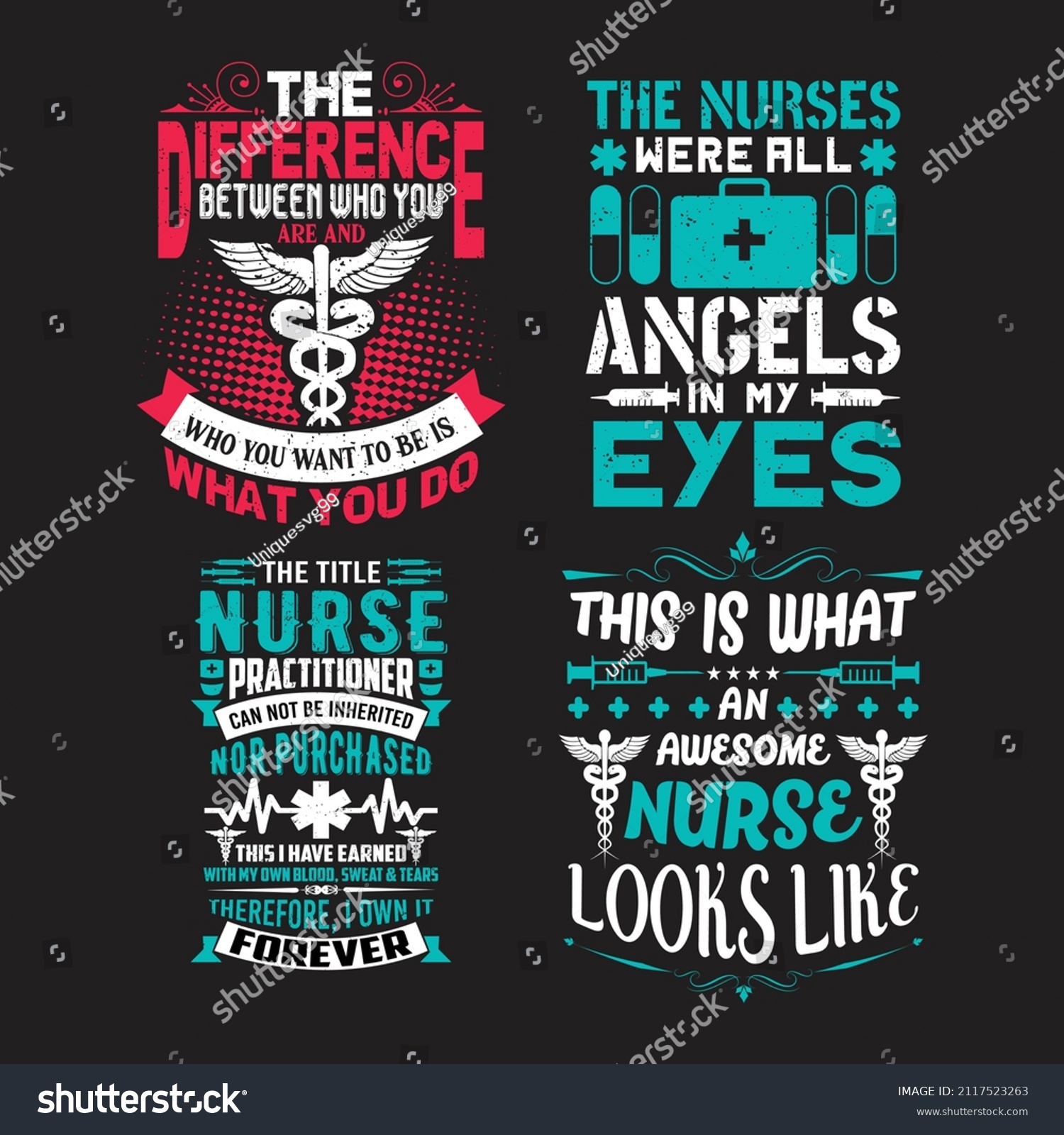 Nursing Quotes Design Emblem Badge Vector Stock Vector (Royalty Free ...