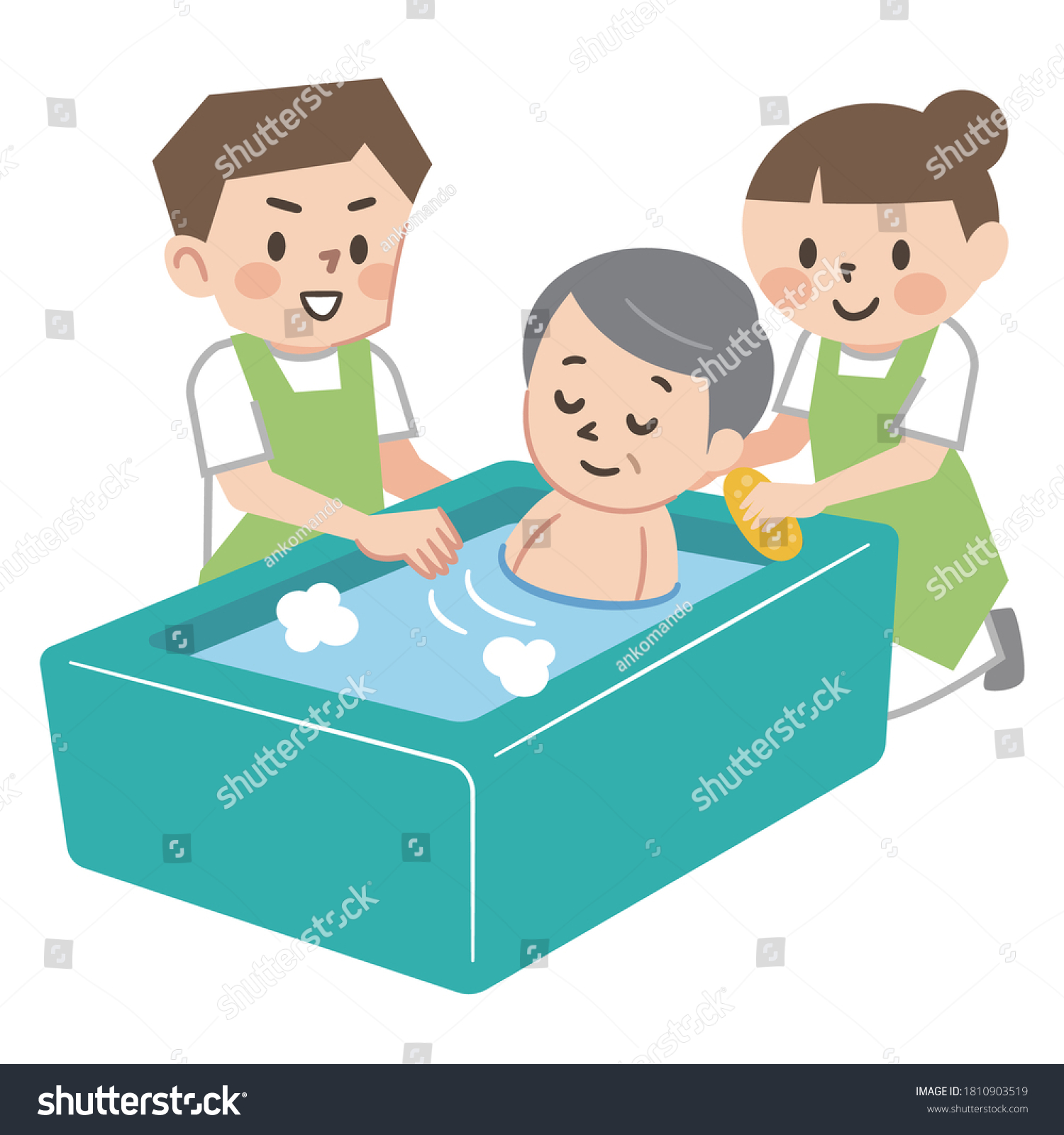 2,760 Old man bathing Images, Stock Photos & Vectors | Shutterstock