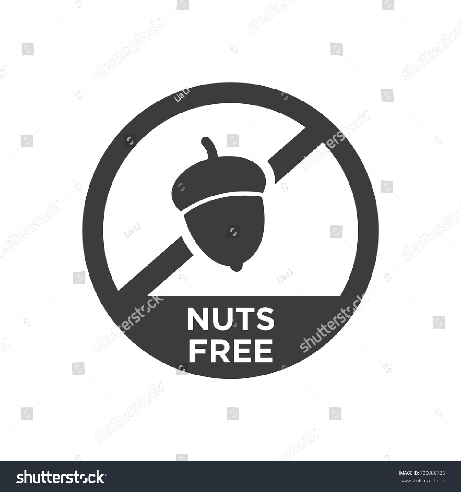 896 Nut free logo Images, Stock Photos & Vectors | Shutterstock