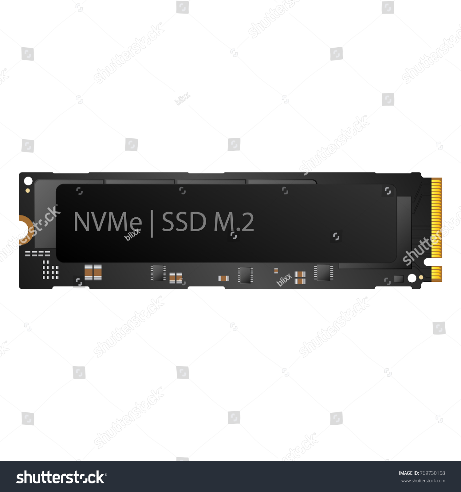 Nvme Ssd M2 Stock Vector (Royalty Free) 769730158 | Shutterstock