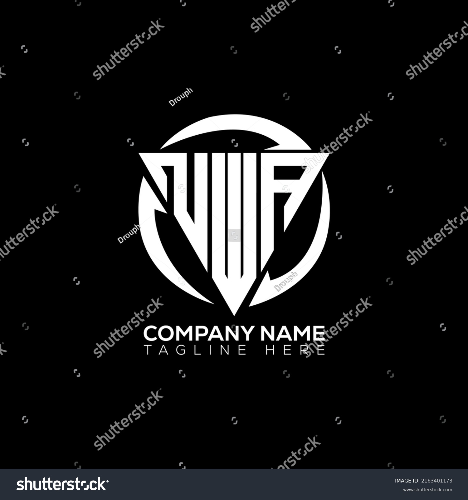 Nwa Initial Modern Logo Design Vector Stock Vector (Royalty Free ...