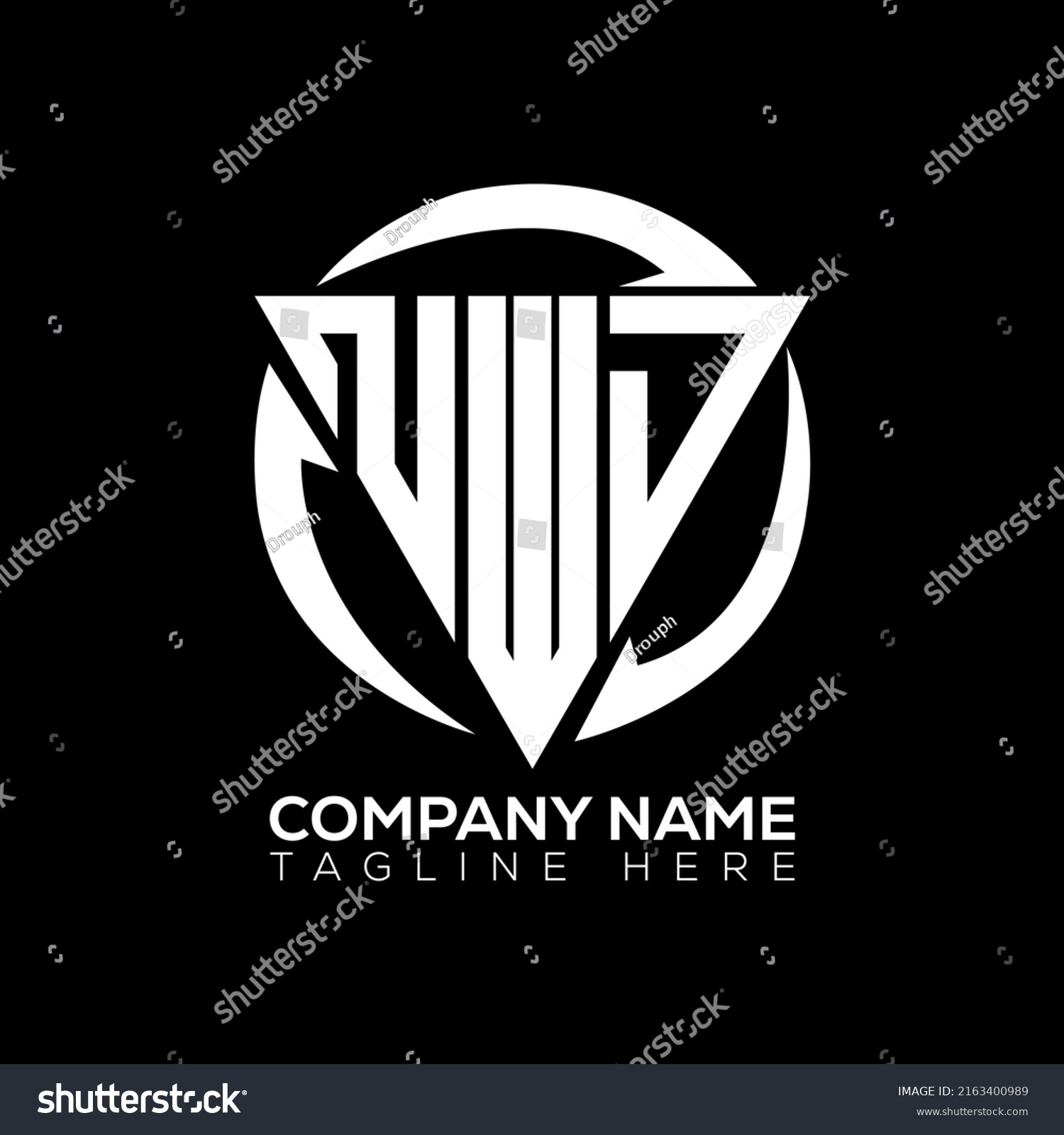 Nwd Initial Modern Logo Design Vector Stock Vector (Royalty Free ...