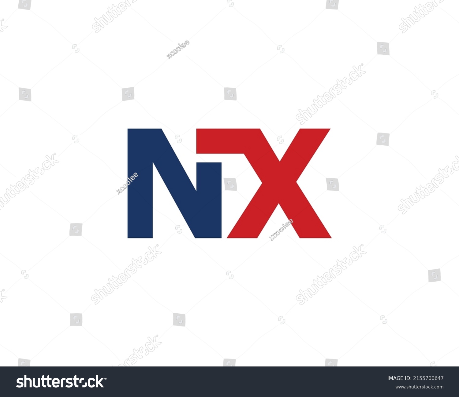 Nx Logo Design Vector Template Stock Vector (Royalty Free) 2155700647 ...