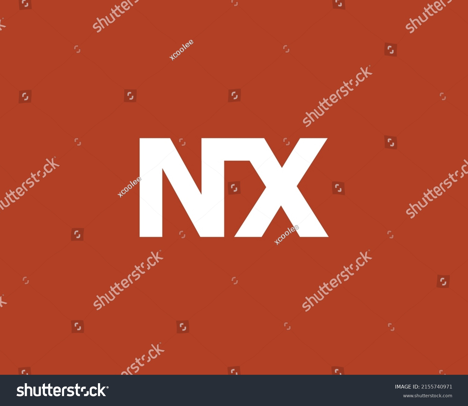 Nx Logo Design Vector Template Stock Vector (Royalty Free) 2155740971 ...
