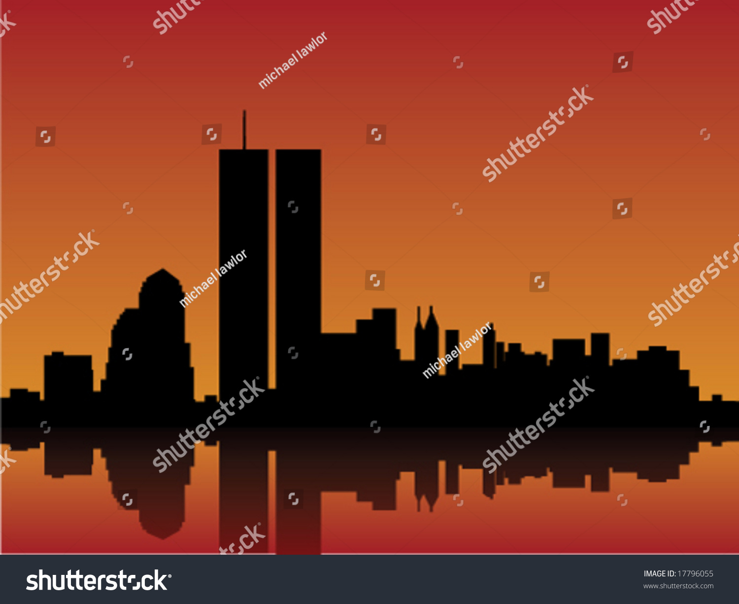 Ny Skyline Vector Stock Vector (Royalty Free) 17796055