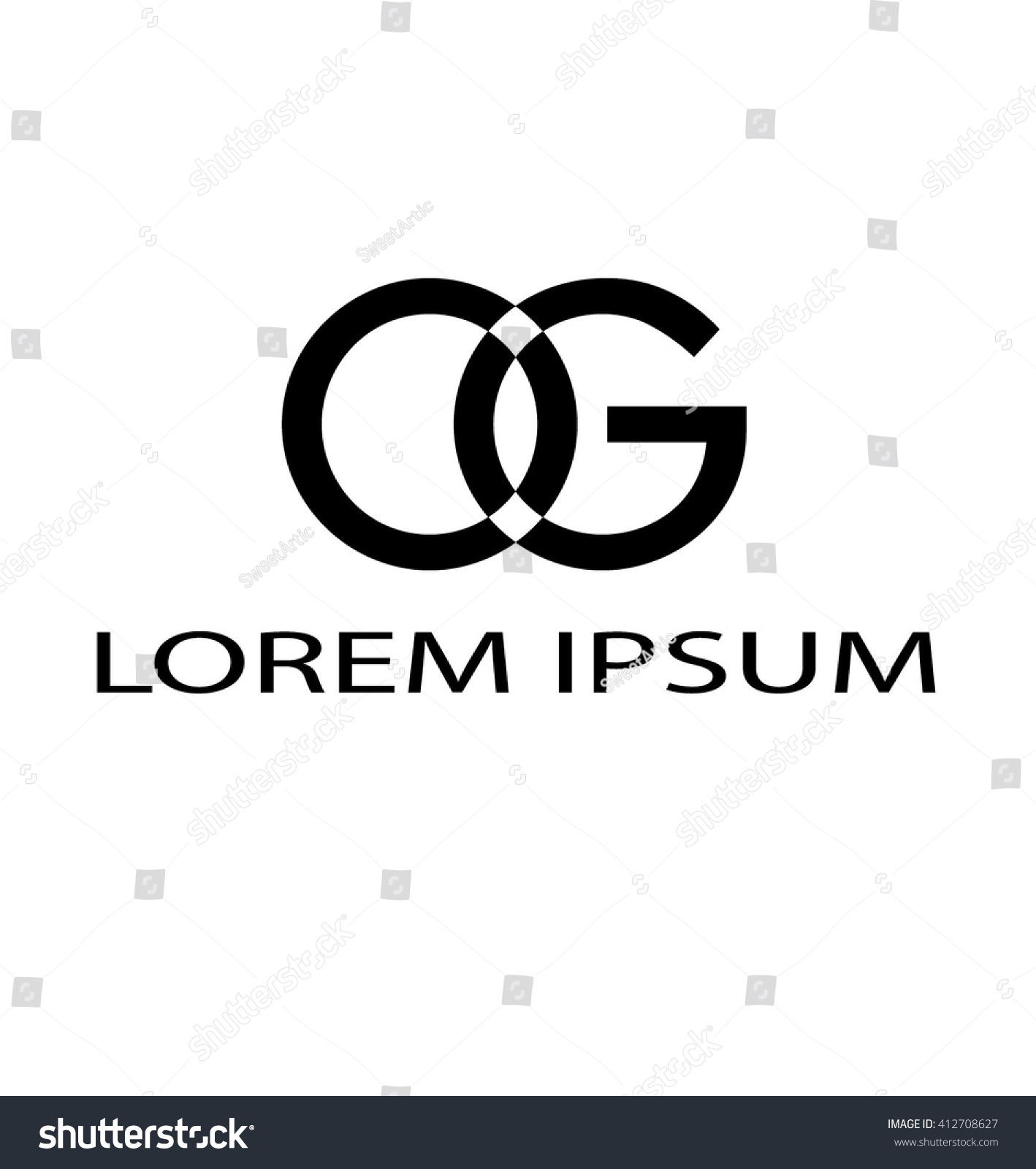 O G Logo Vector Illustration: vector de stock (libre de regalías ...