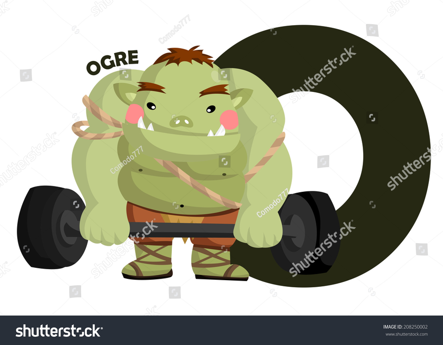 O Ogre Stock Vector (Royalty Free) 208250002