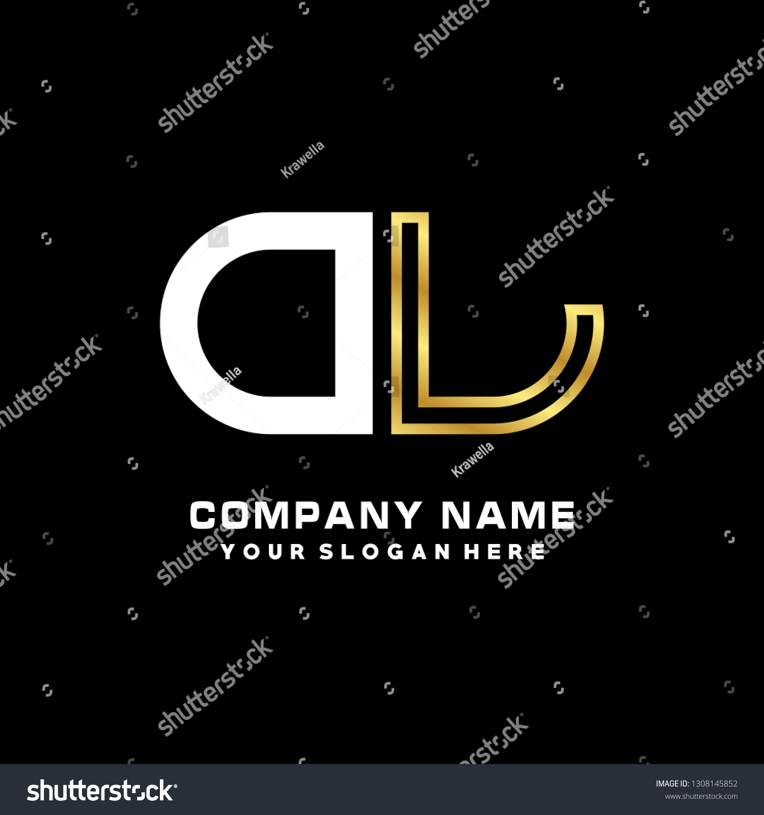 O L Initial Letter Modern Logo Stock Vector (Royalty Free) 1308145852 ...