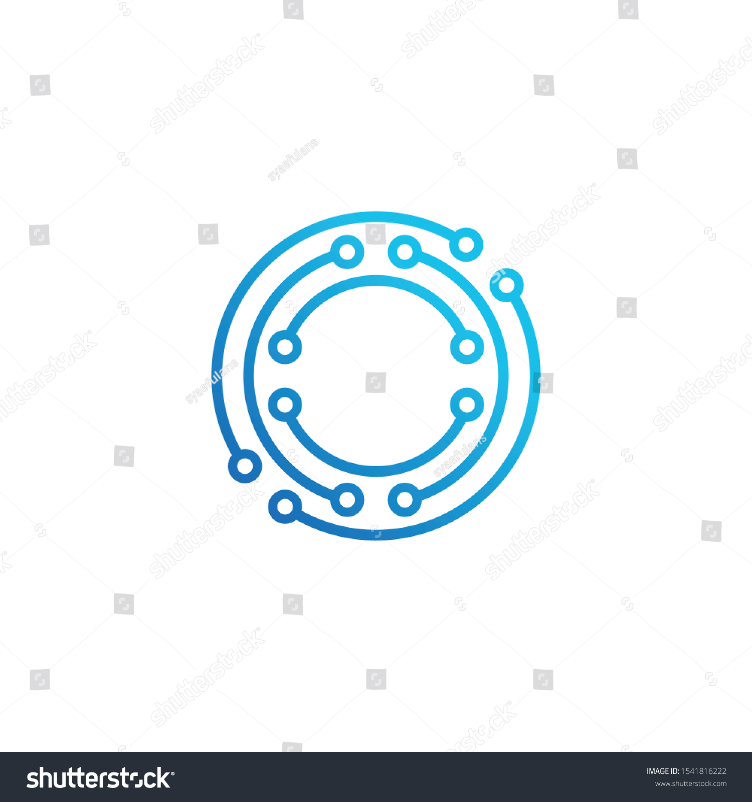 O Technology Logo Design Template Stock Vector (Royalty Free) 1541816222