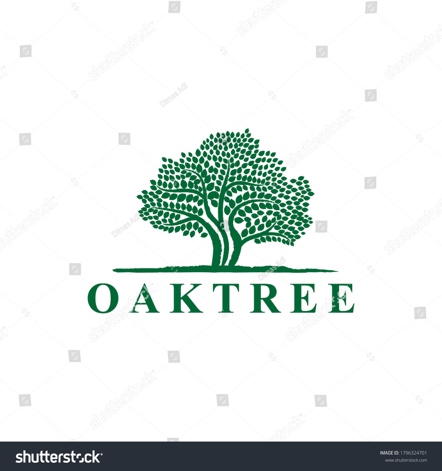 Oak Tree Logo Design Vector: เวกเตอร์สต็อก (ปลอดค่าลิขสิทธิ์ ...