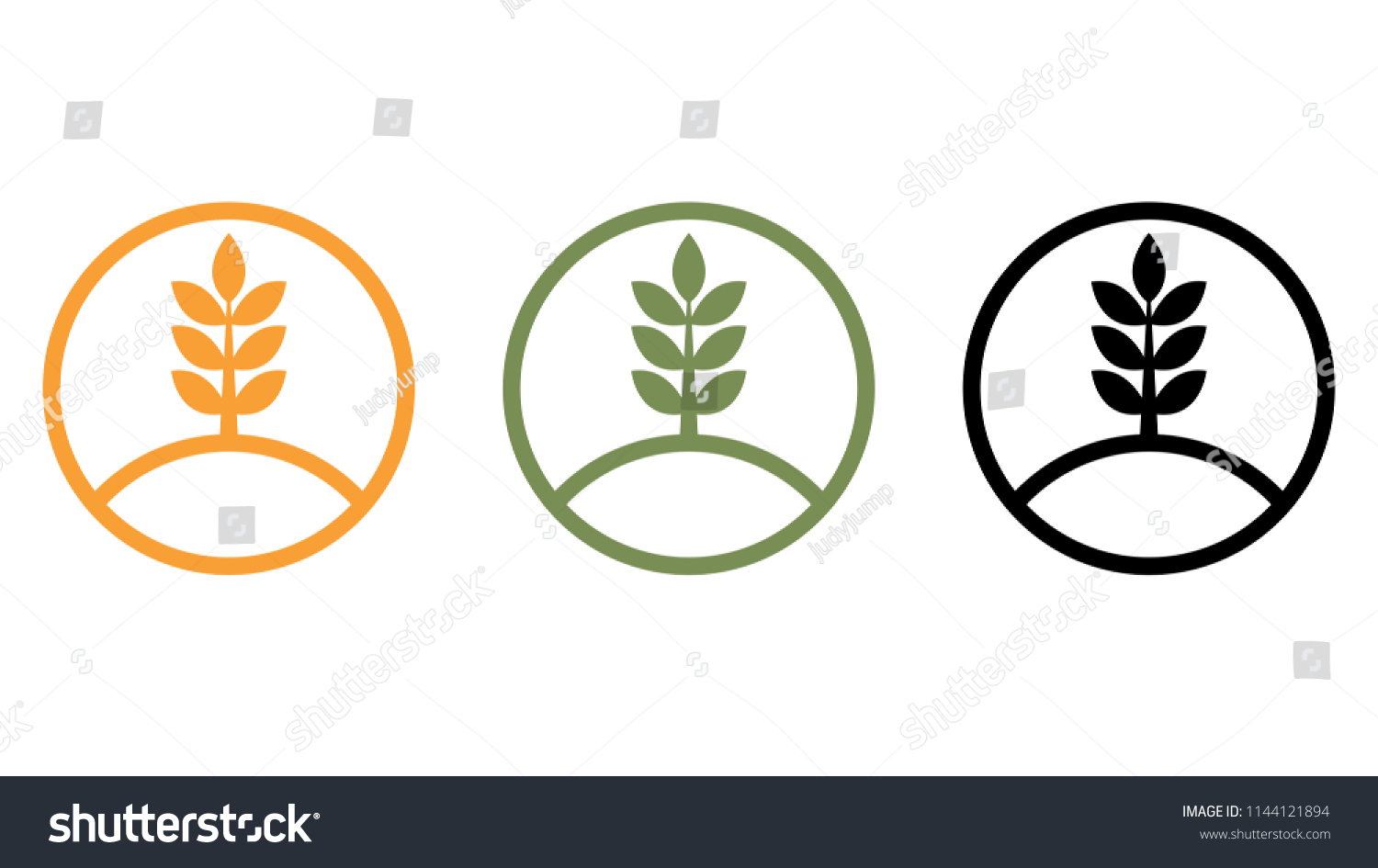 Oat Logo Design Symbol Vector Stock Vector (Royalty Free) 1144121894 ...