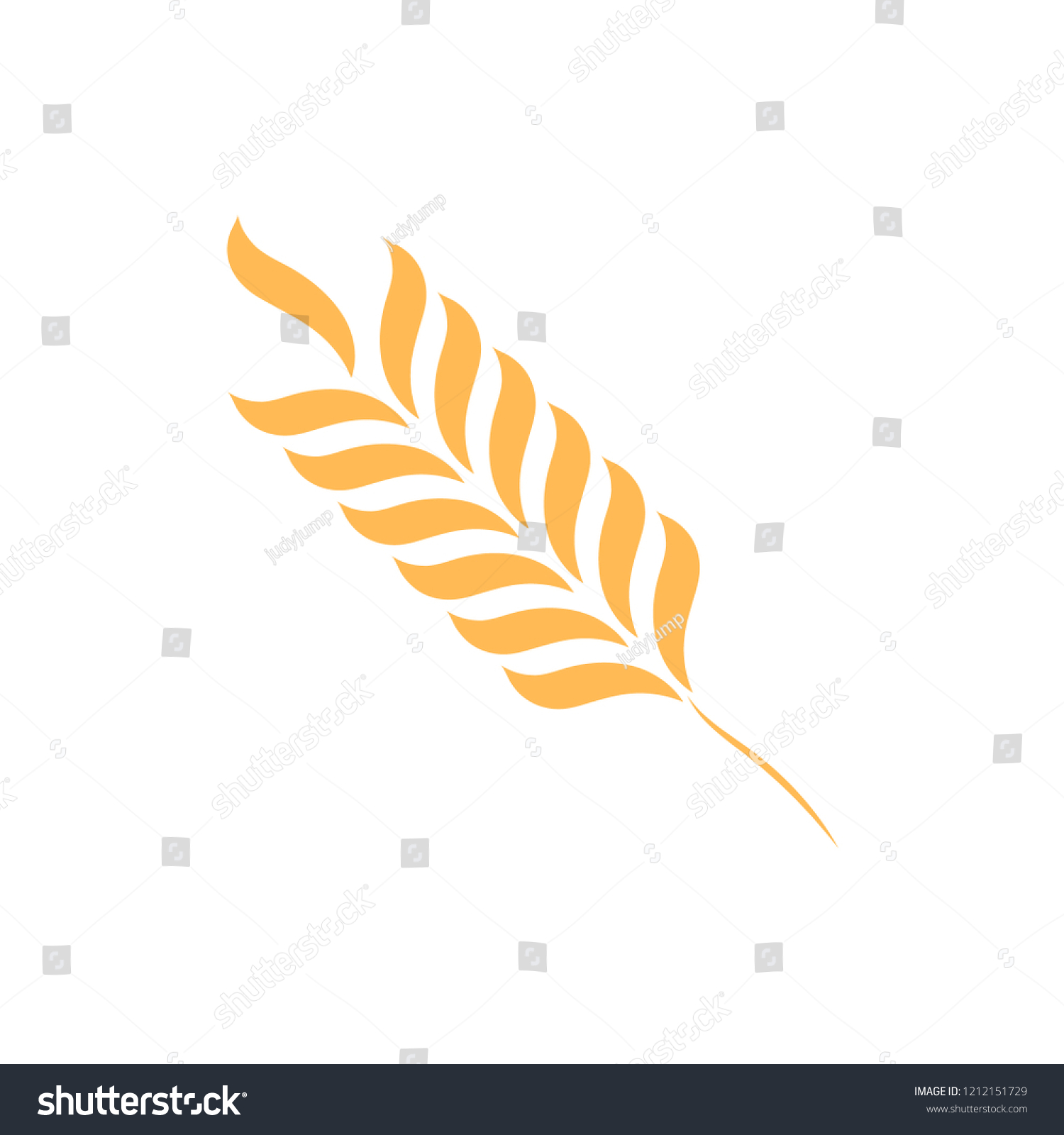Oat Logo Design Symbol Vector Stock Vector (Royalty Free) 1212151729