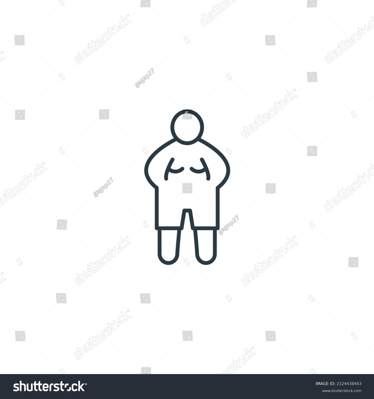 Obesity Icons Symbol Vector Elements Infographic Stock Vector (Royalty ...