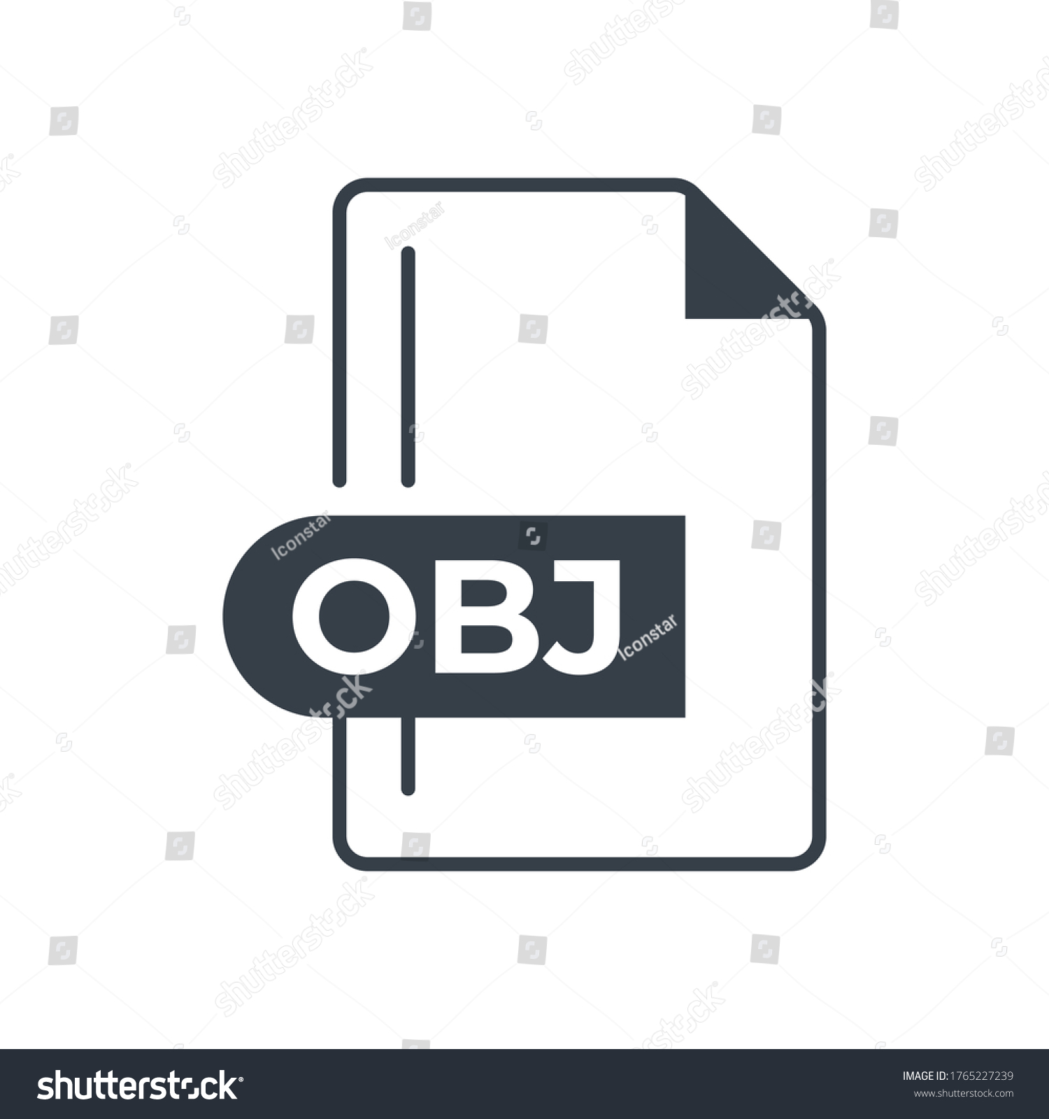 Obj File Format Icon Obj Extension Stock Vector (Royalty Free ... Obj File Format Icon Obj Extension Stock Vector (Royalty Free ...