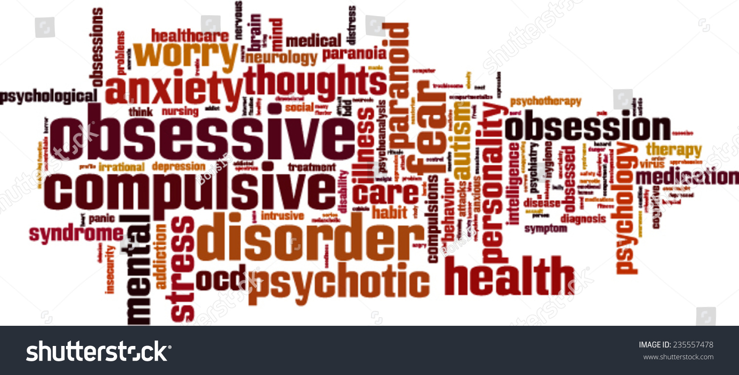 Obsessive Word Cloud Concept Vector Illustration Stock Vector (Royalty ...