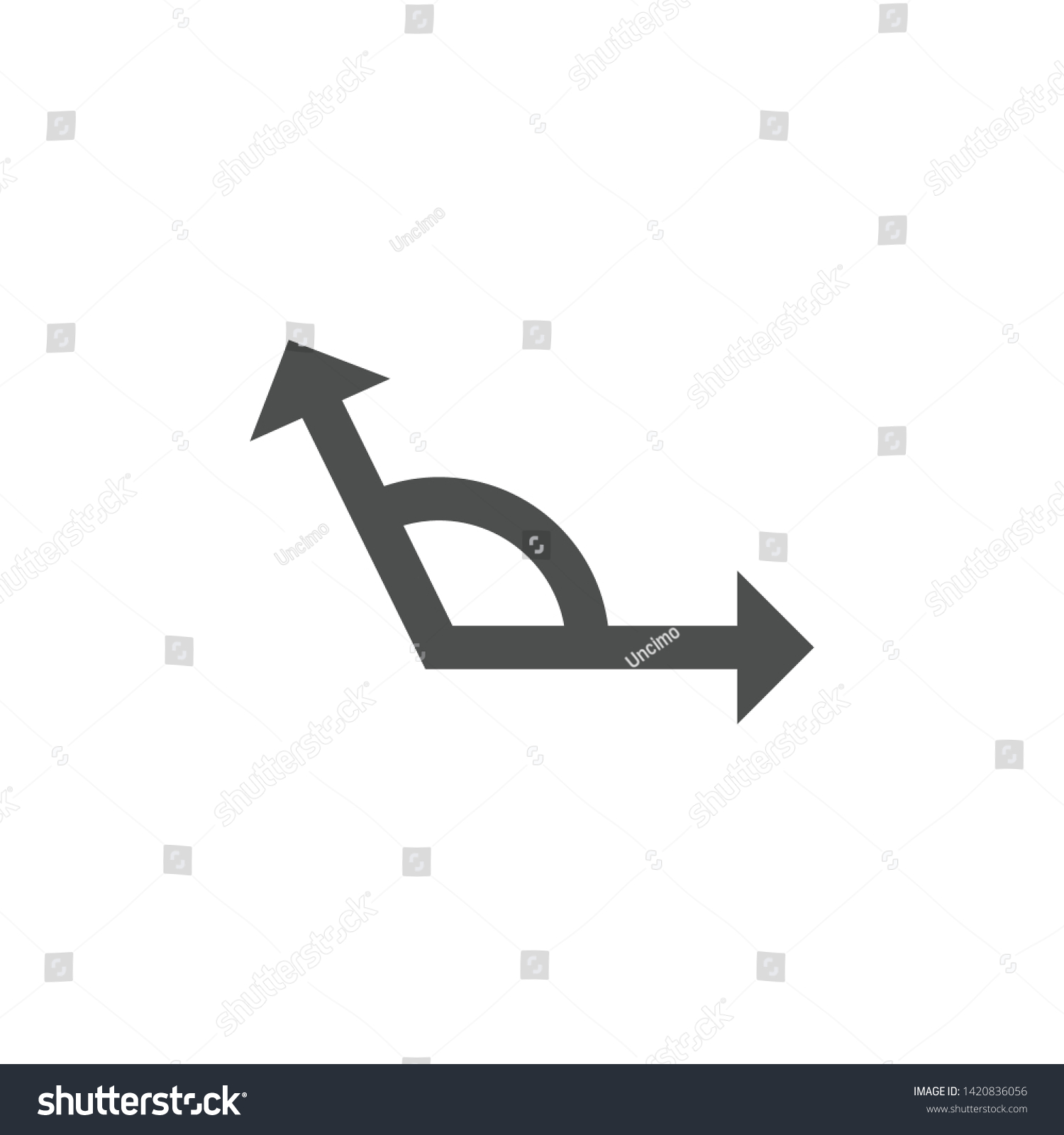 Obtuse Angle Shape Sign Math Symbol: vector de stock (libre de regalías ...