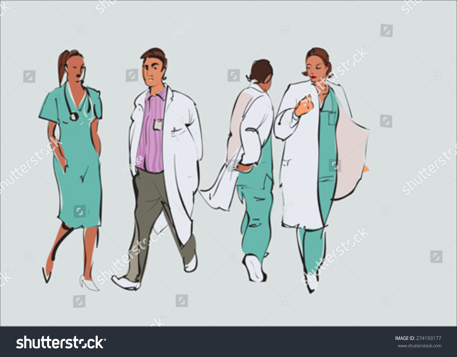 Occupation Doctor Set Vector Stock Vector (Royalty Free) 274193177 ...