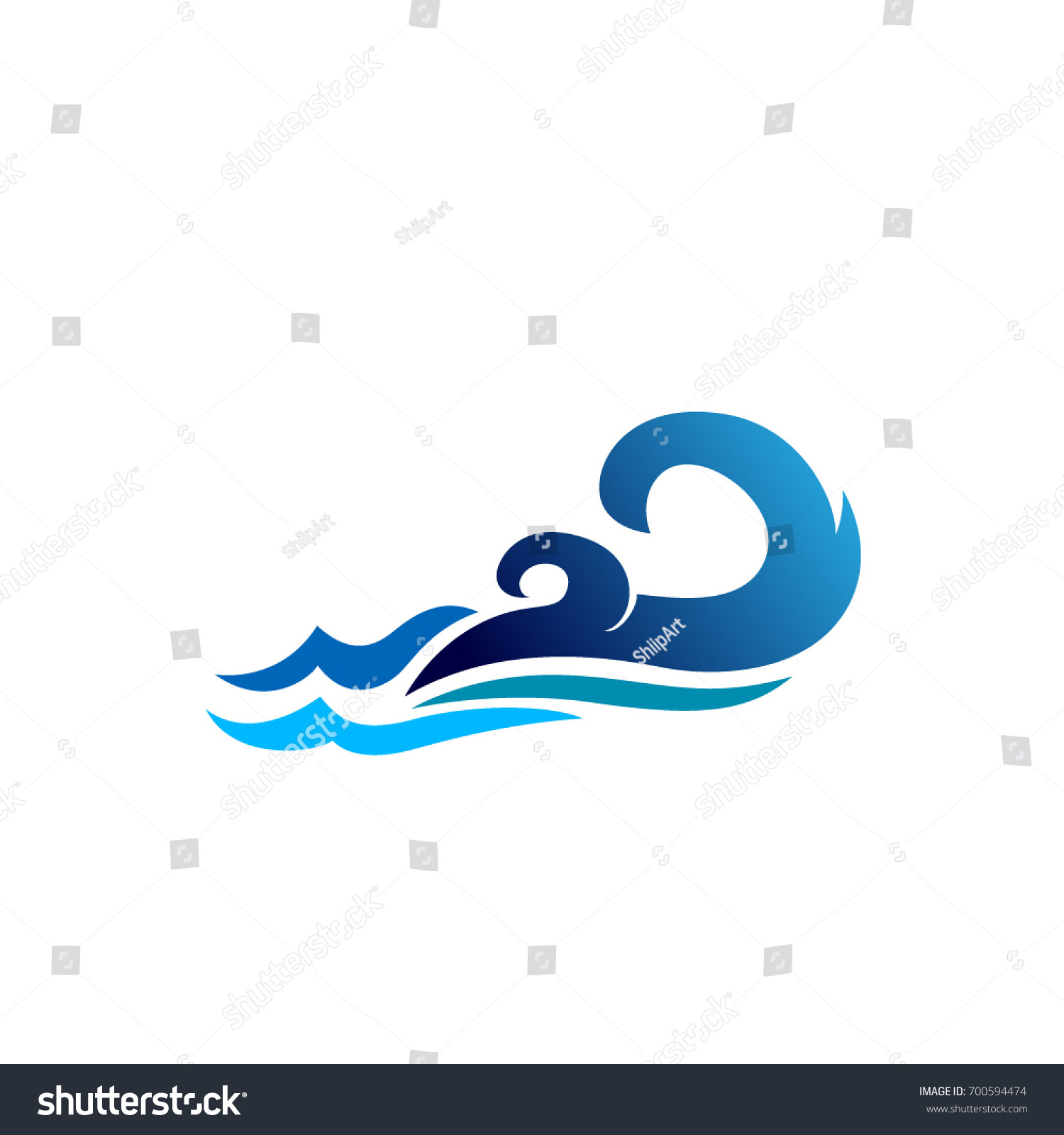 Ocean Wave Art Stock Vector (Royalty Free) 700594474 | Shutterstock