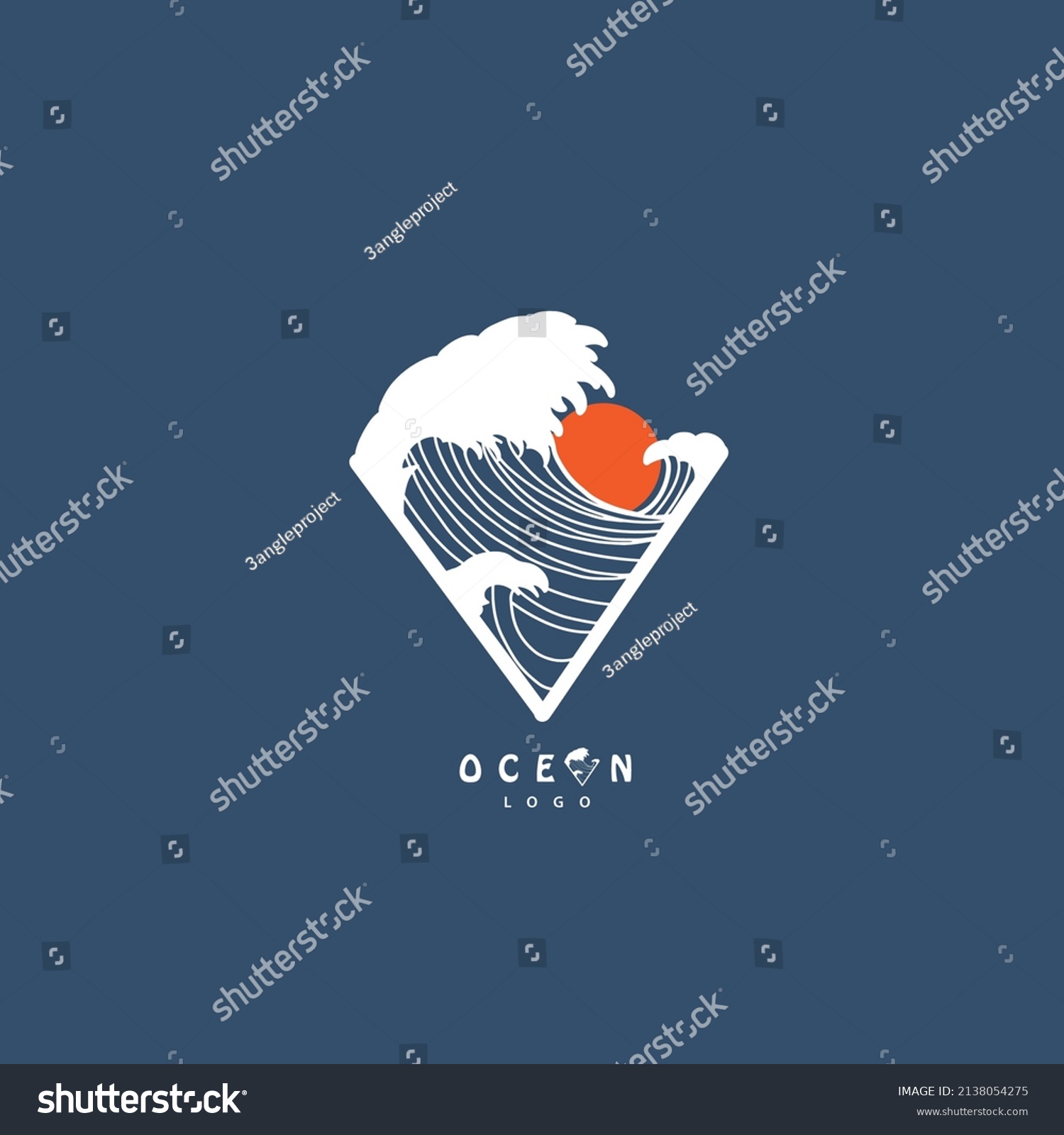 Ocean Waves Logo Minimalistic Simple Vector Stock Vector (Royalty Free ...