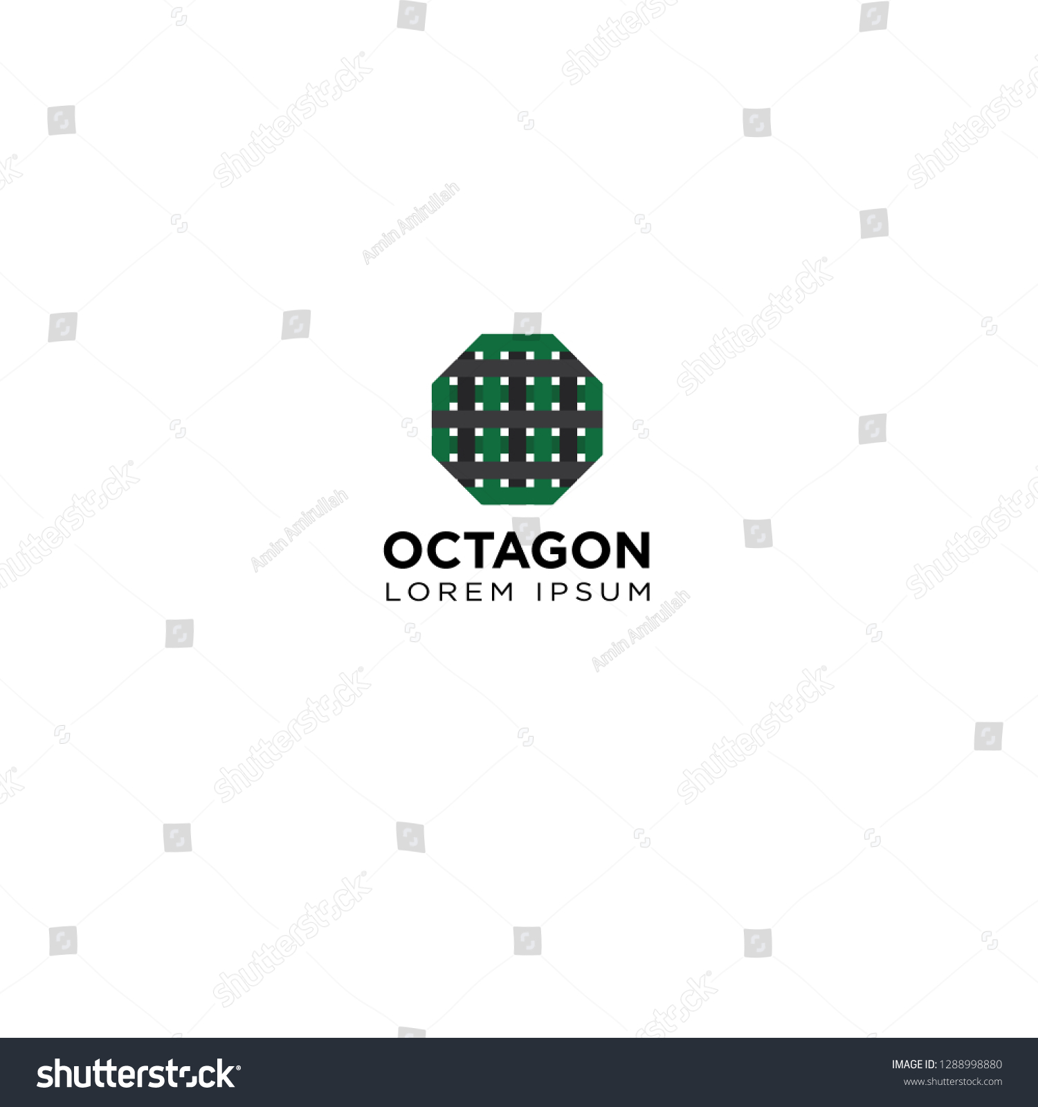 Octagon Logo Design Stock Vector (Royalty Free) 1288998880 | Shutterstock