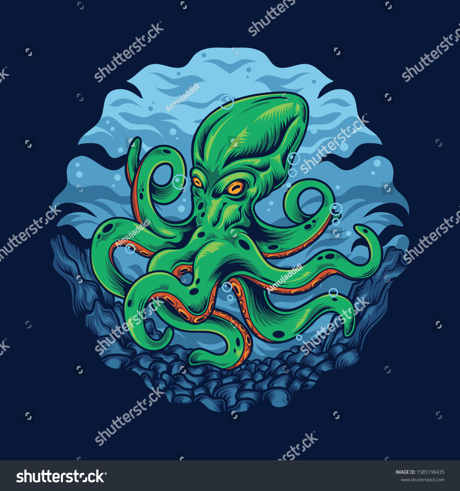 35,024 Green octopus Images, Stock Photos & Vectors | Shutterstock
