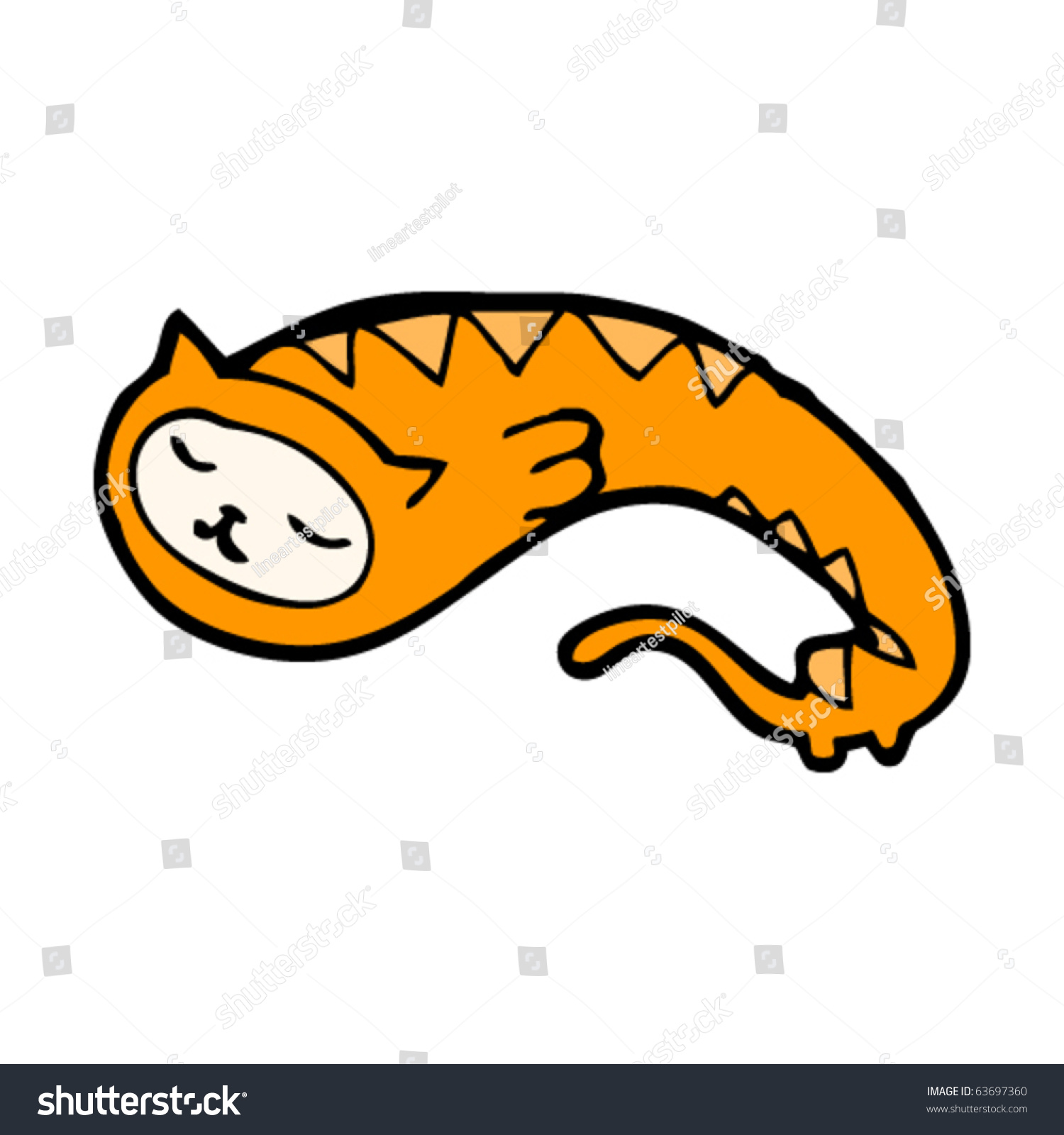 Odd Cat Cartoon Stock Vector (Royalty Free) 63697360 | Shutterstock