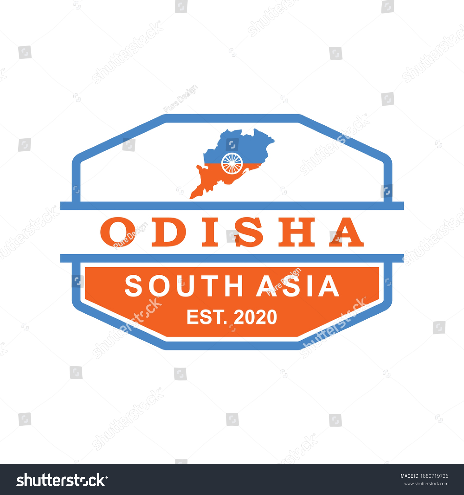 Vector de mapa de Odisha ,: vector de stock (libre de regalías ...