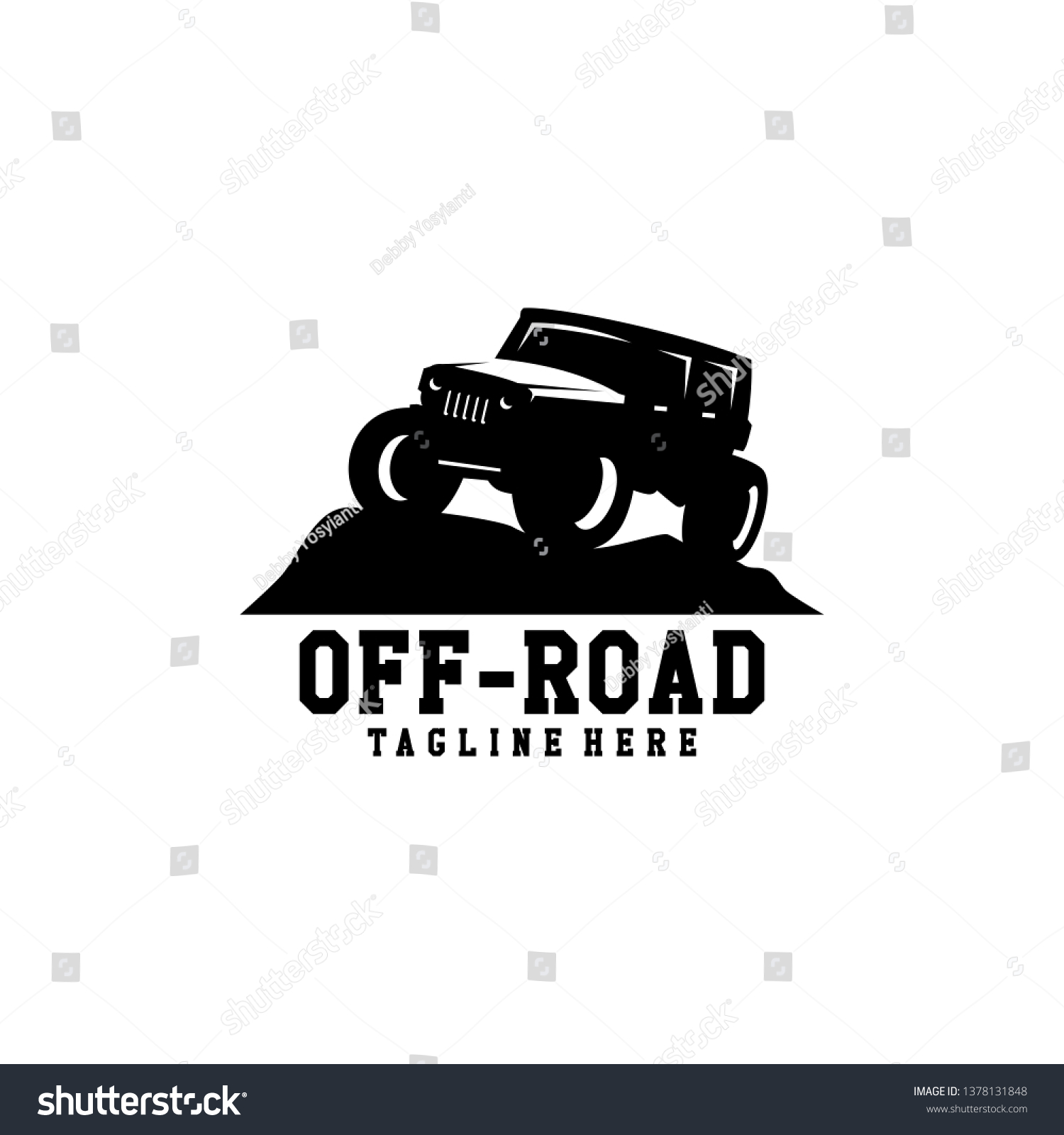 Off Road Logo Design Template Stock Vector (Royalty Free) 1378131848 ...