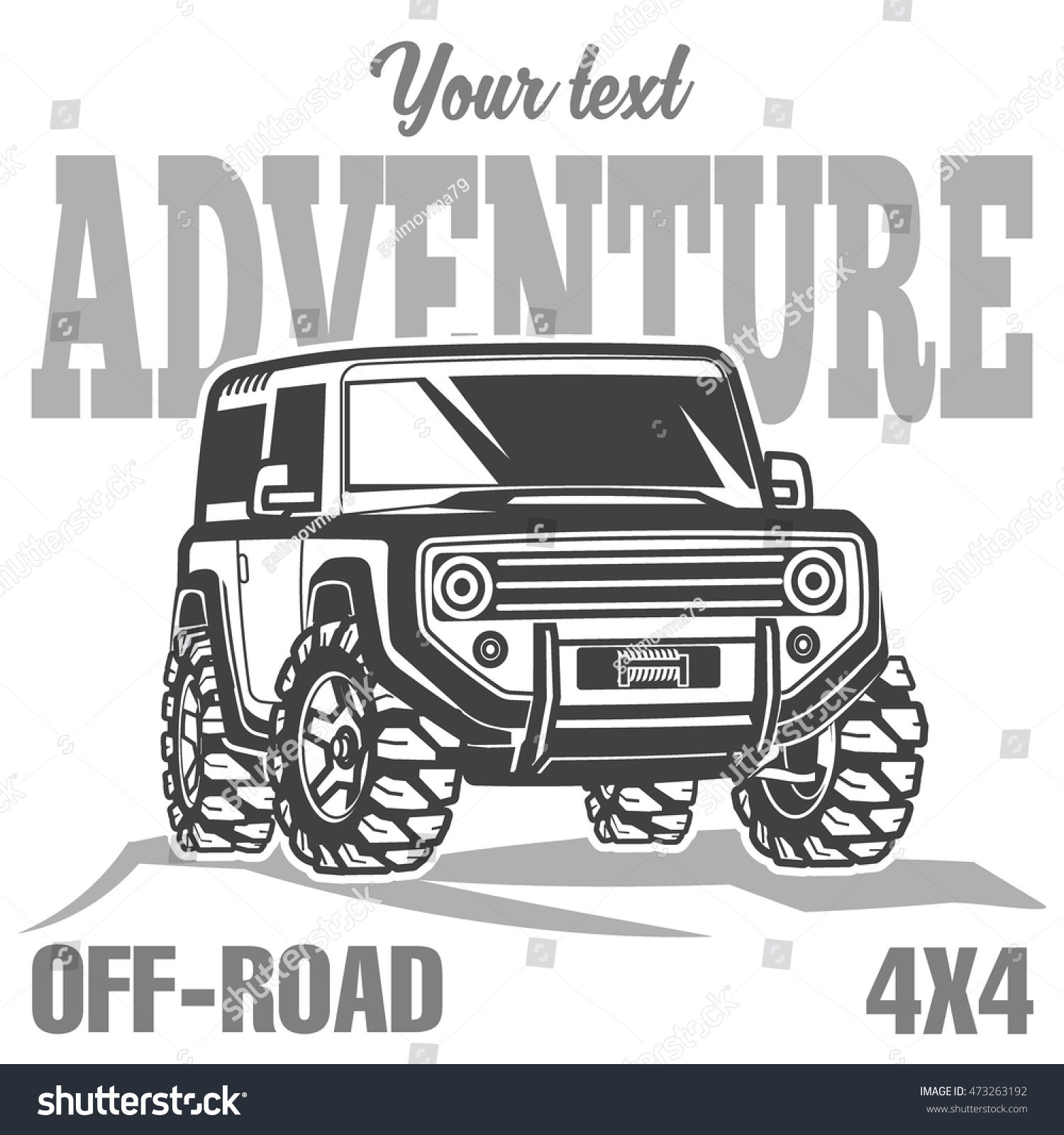 Offroad Suv Car Poster Stock Vector (Royalty Free) 473263192 | Shutterstock