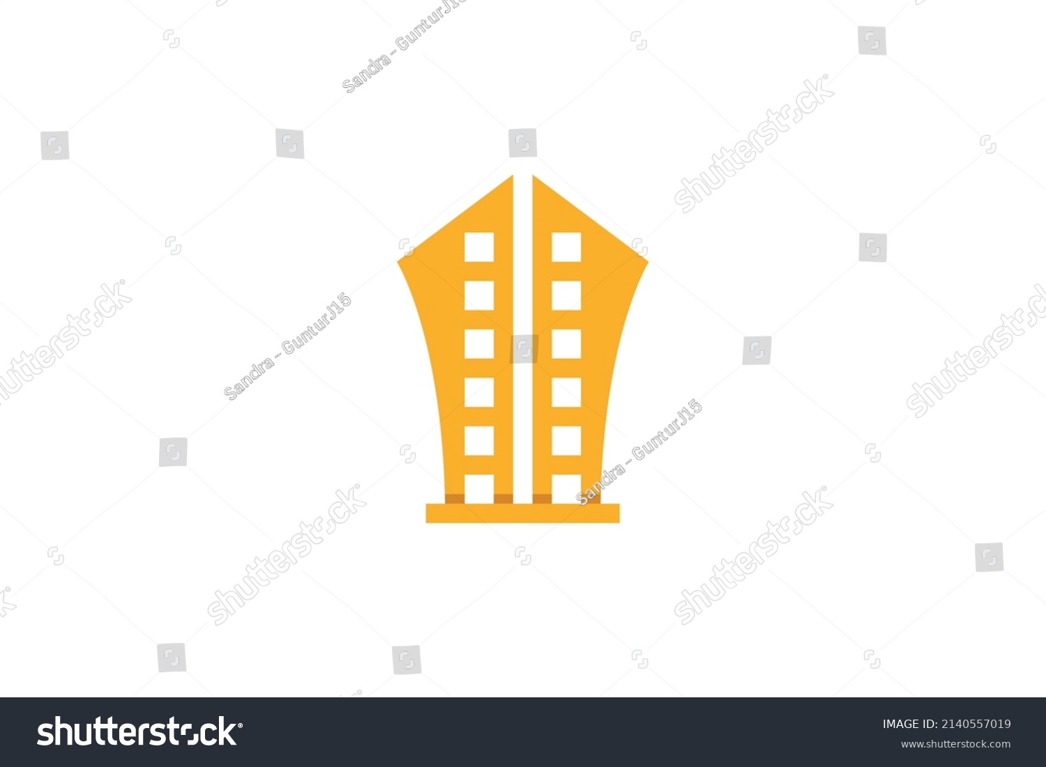Office Building Logo Vector Stock Vector (Royalty Free) 2140557019 ...