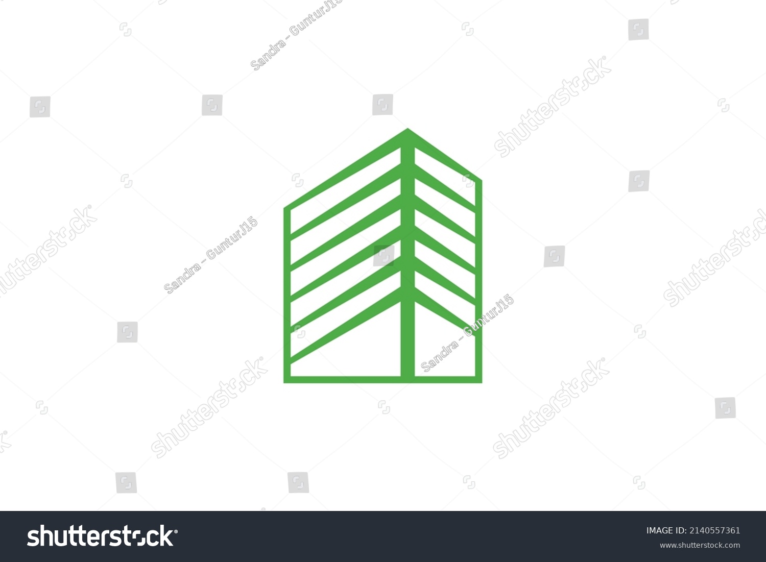 Office Building Logo Vector Stock Vector (Royalty Free) 2140557361 ...