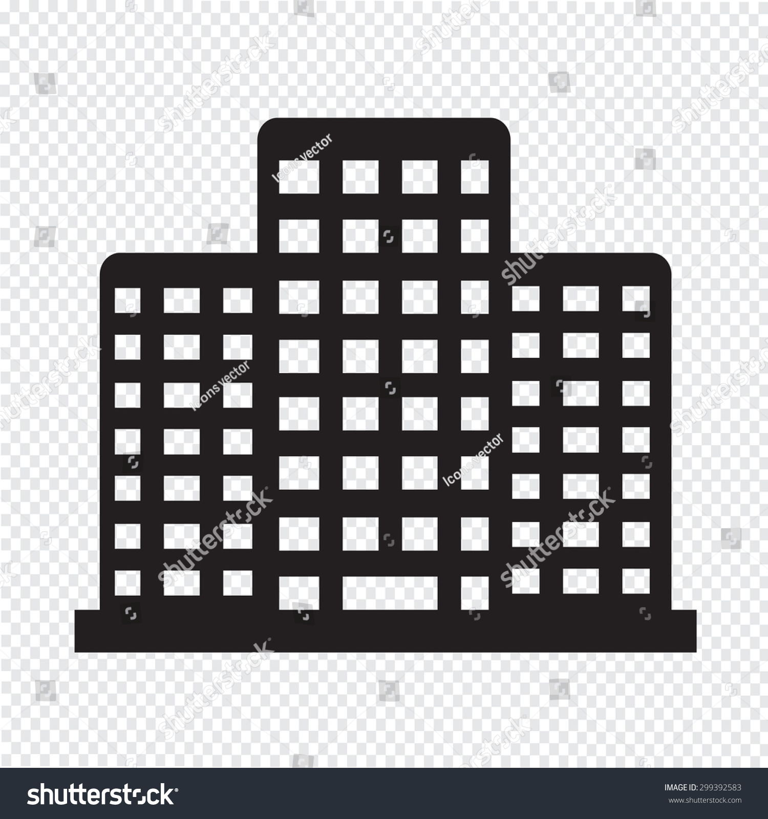 Office Building Icon Stock Vector (Royalty Free) 299392583