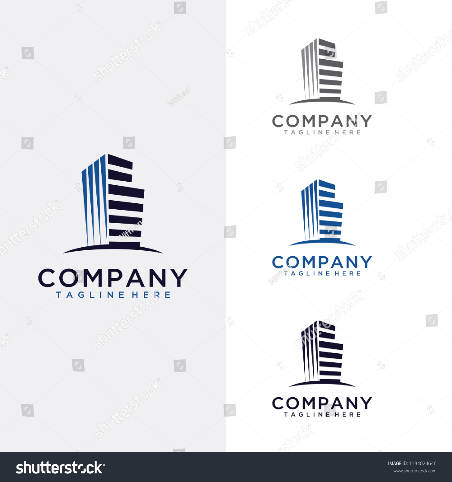 Office Building Logo Design Stock Vector (Royalty Free) 1194024646