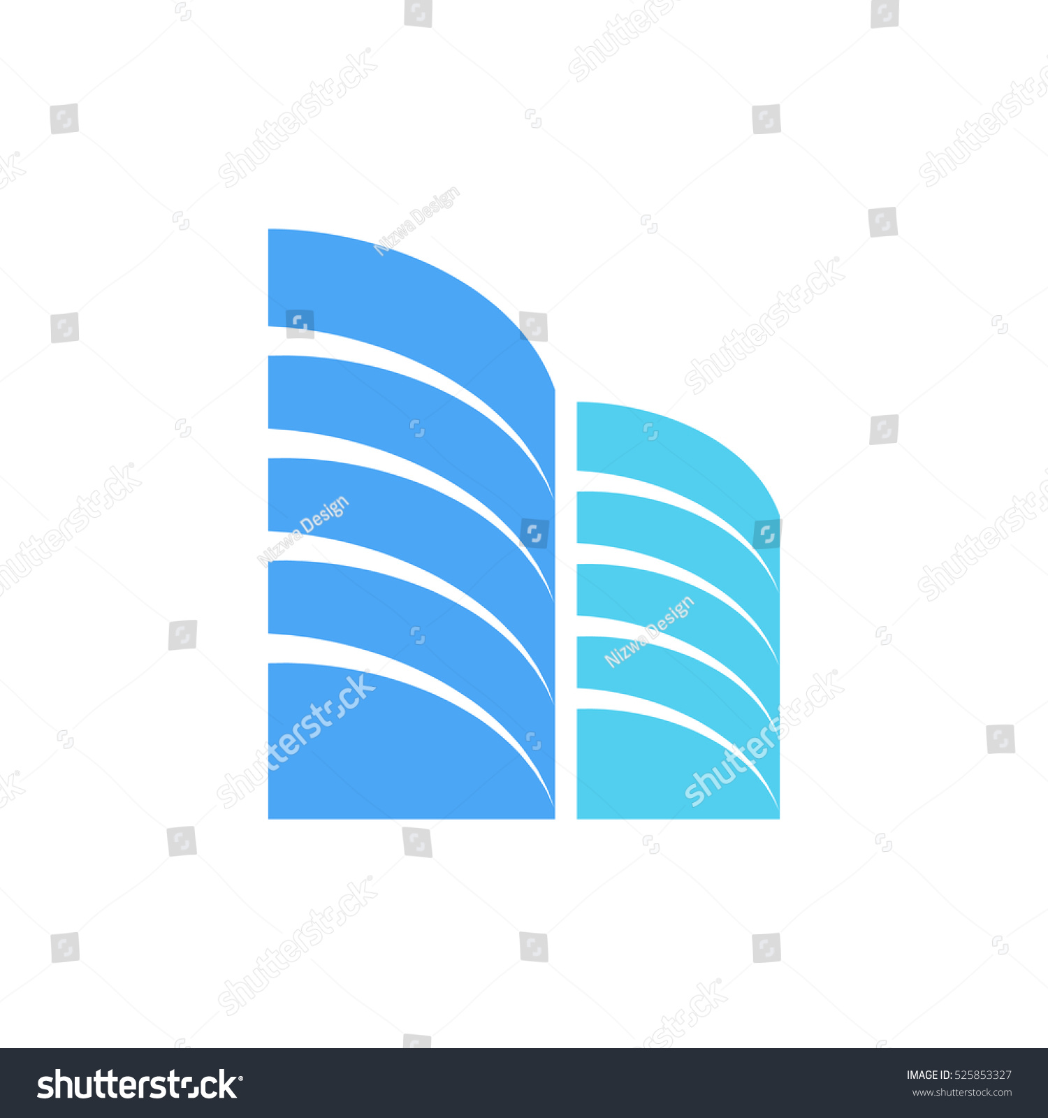 Office Building Logo Design Template Stock Vector (Royalty Free ...