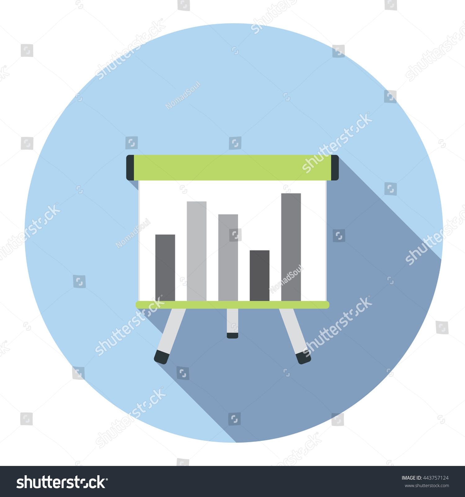 Office Chart Board Flat Style Design Stock Vector (Royalty Free ...