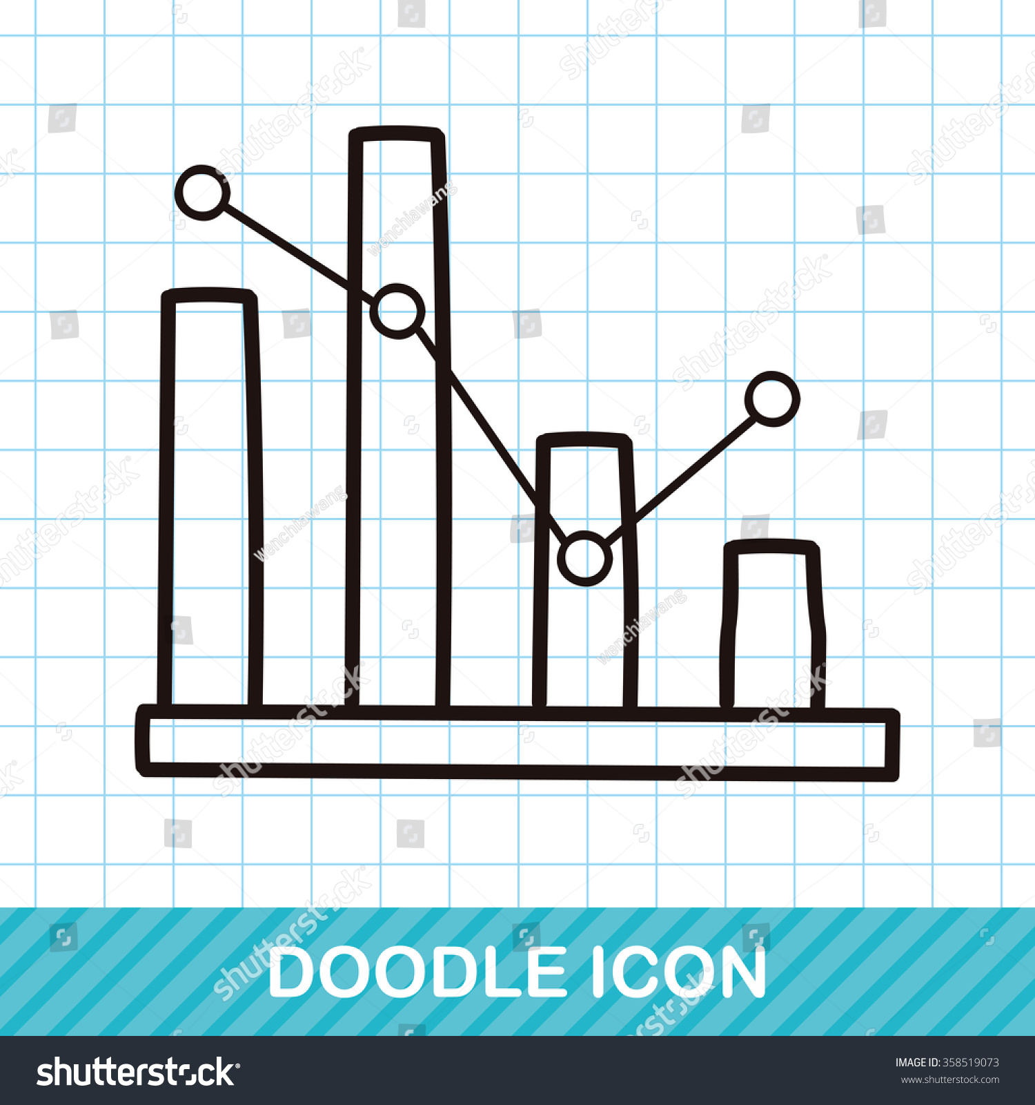 Office Chart Doodle Stock Vector (Royalty Free) 358519073 | Shutterstock