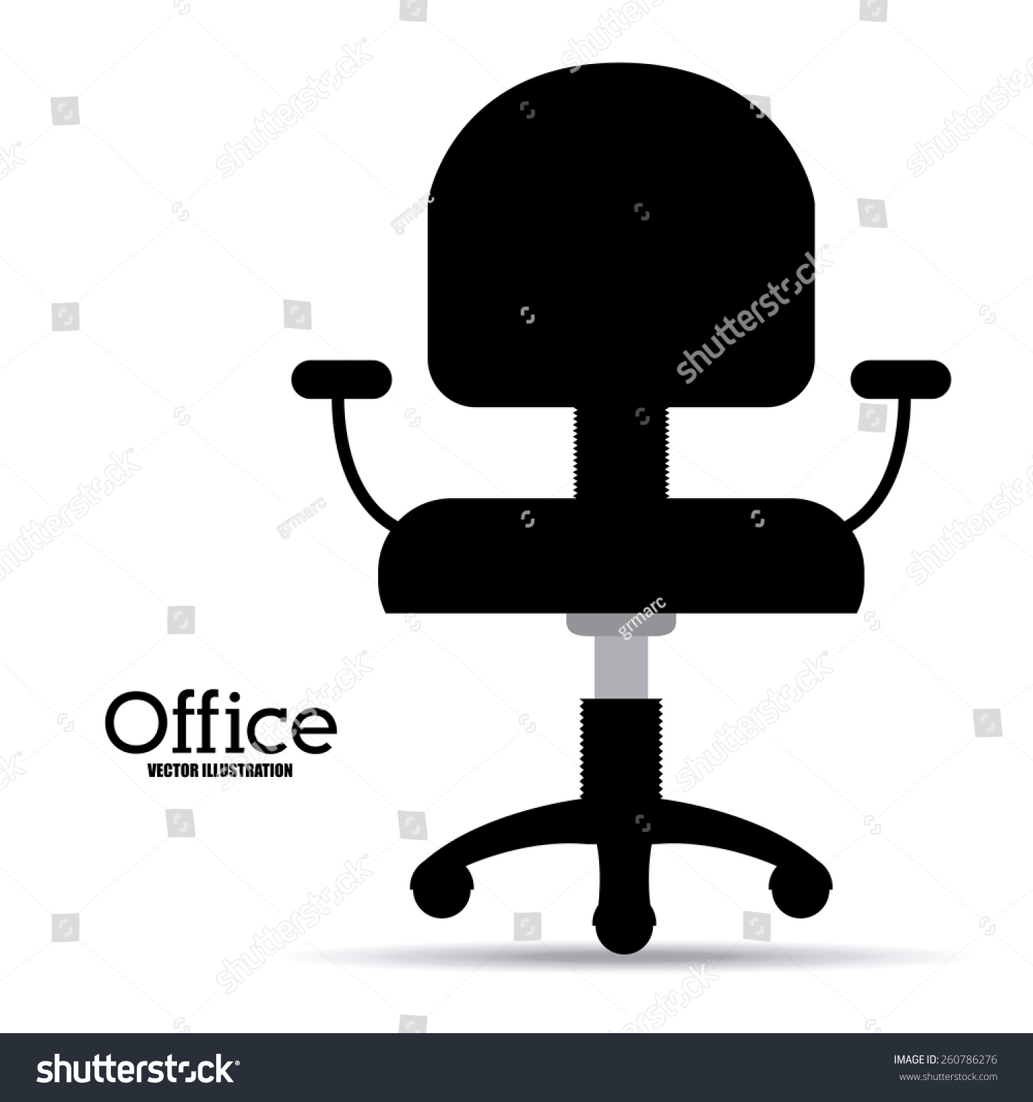 Office Design Vector Illustration Stock Vector (Royalty Free) 260786276 ...