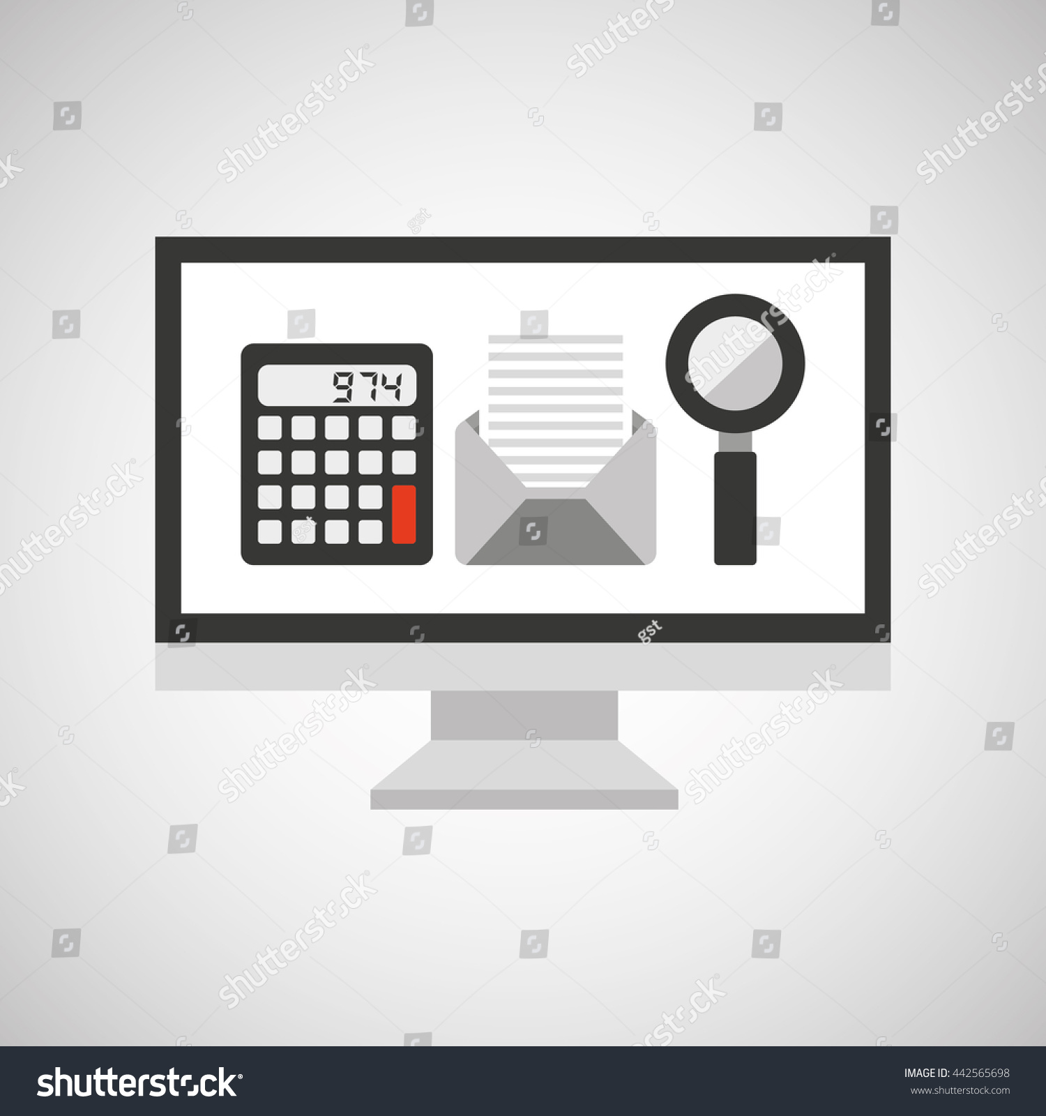 Office Equipment Design Stock Vector (Royalty Free) 442565698