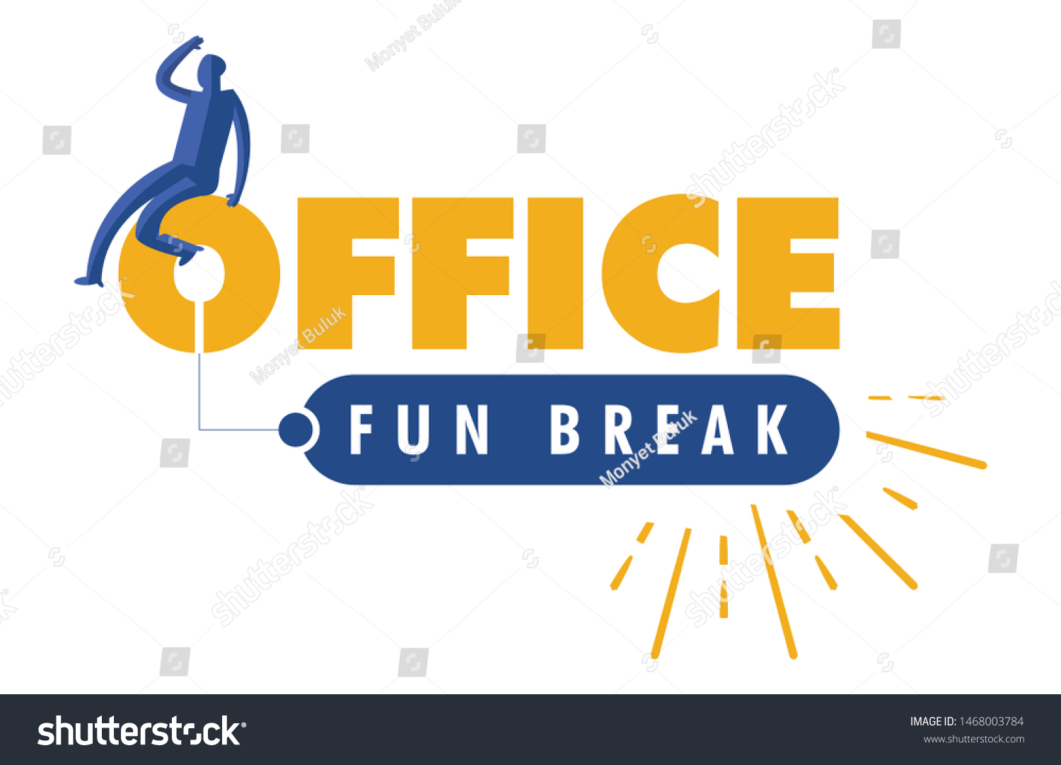 Office Fun Break Logo Design Stock Vector (Royalty Free) 1468003784