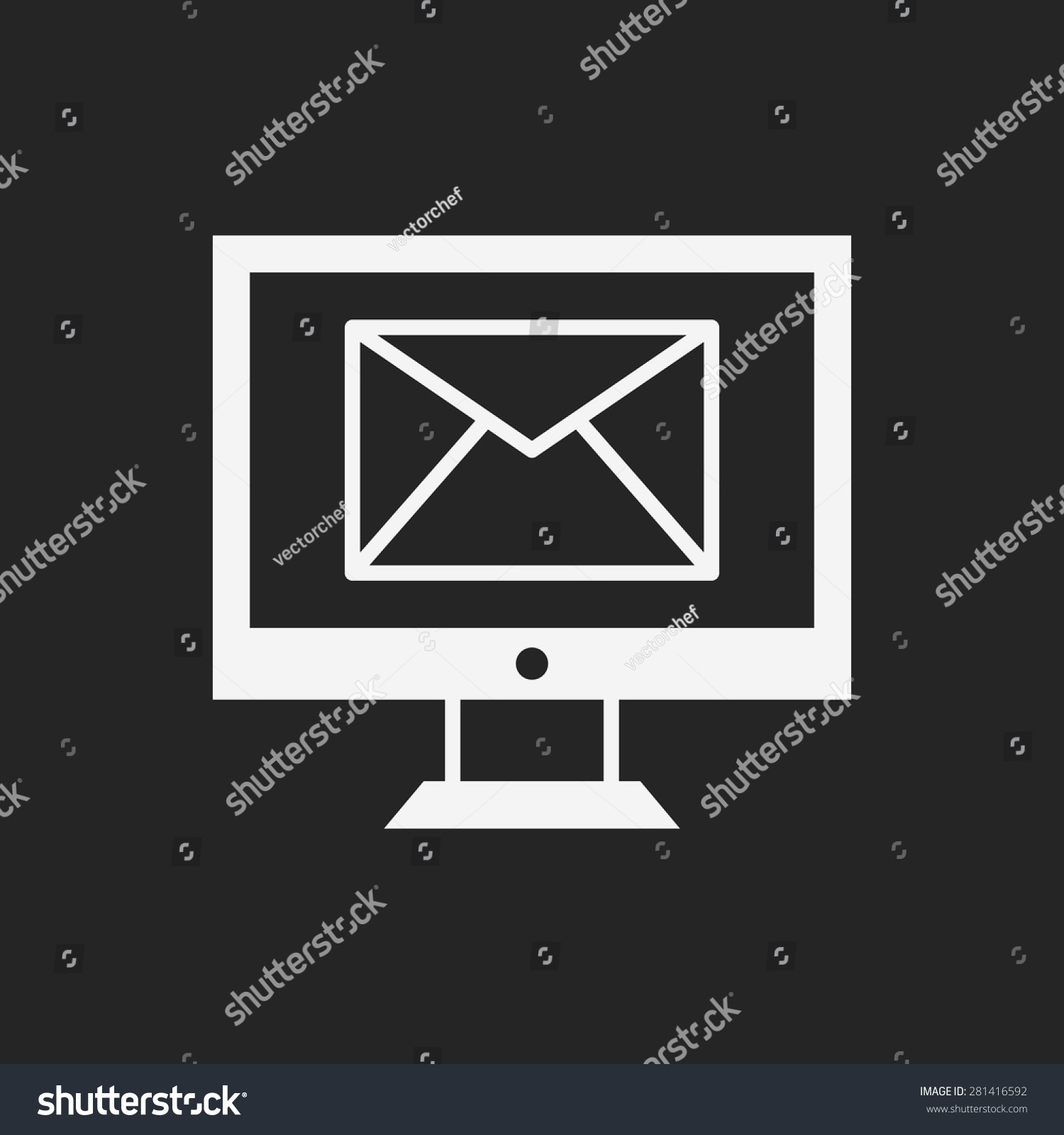 Office Mail Icon Stock Vector (Royalty Free) 281416592 | Shutterstock