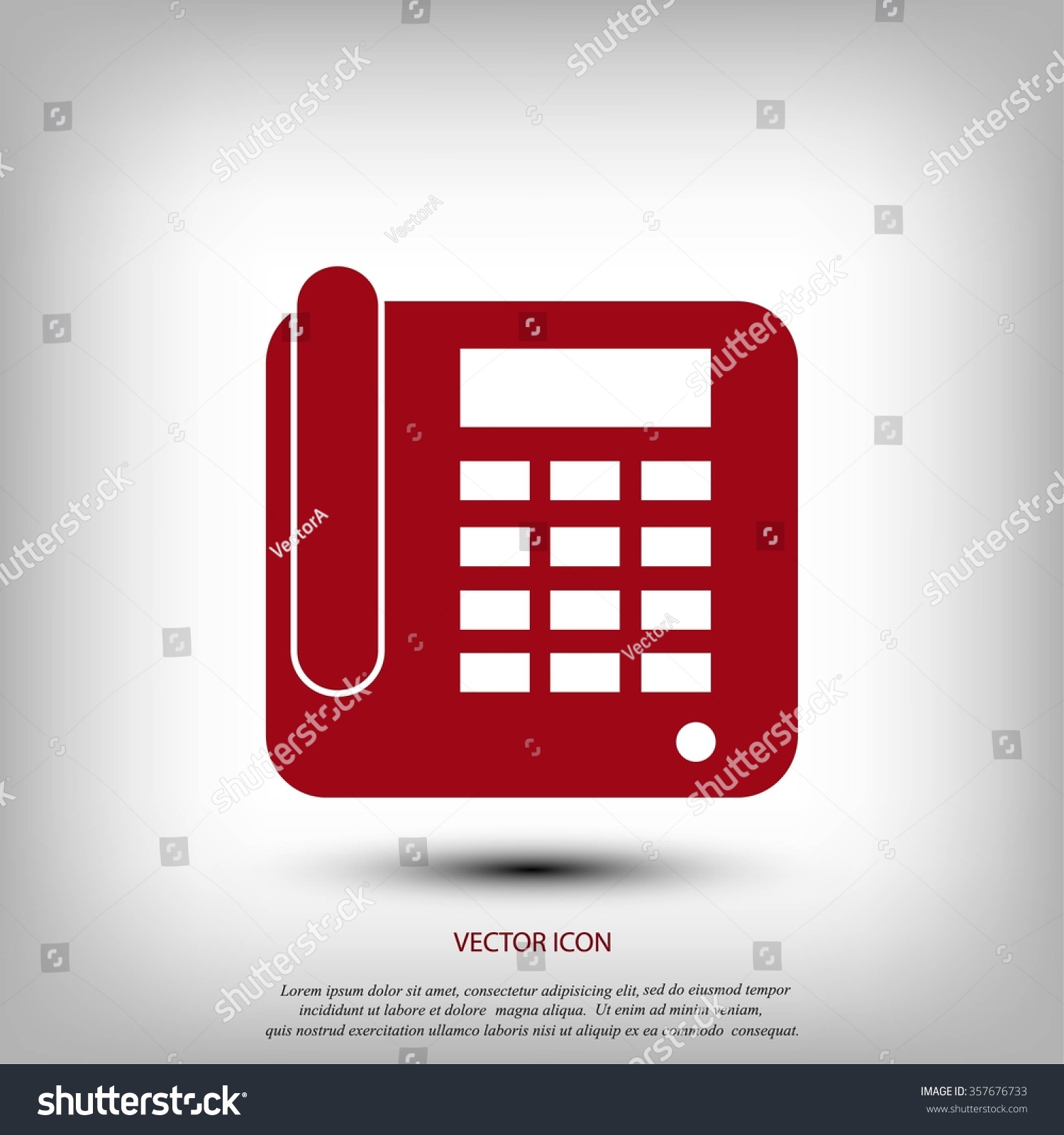 Office Phone Icon Stock Vector (Royalty Free) 357676733 | Shutterstock