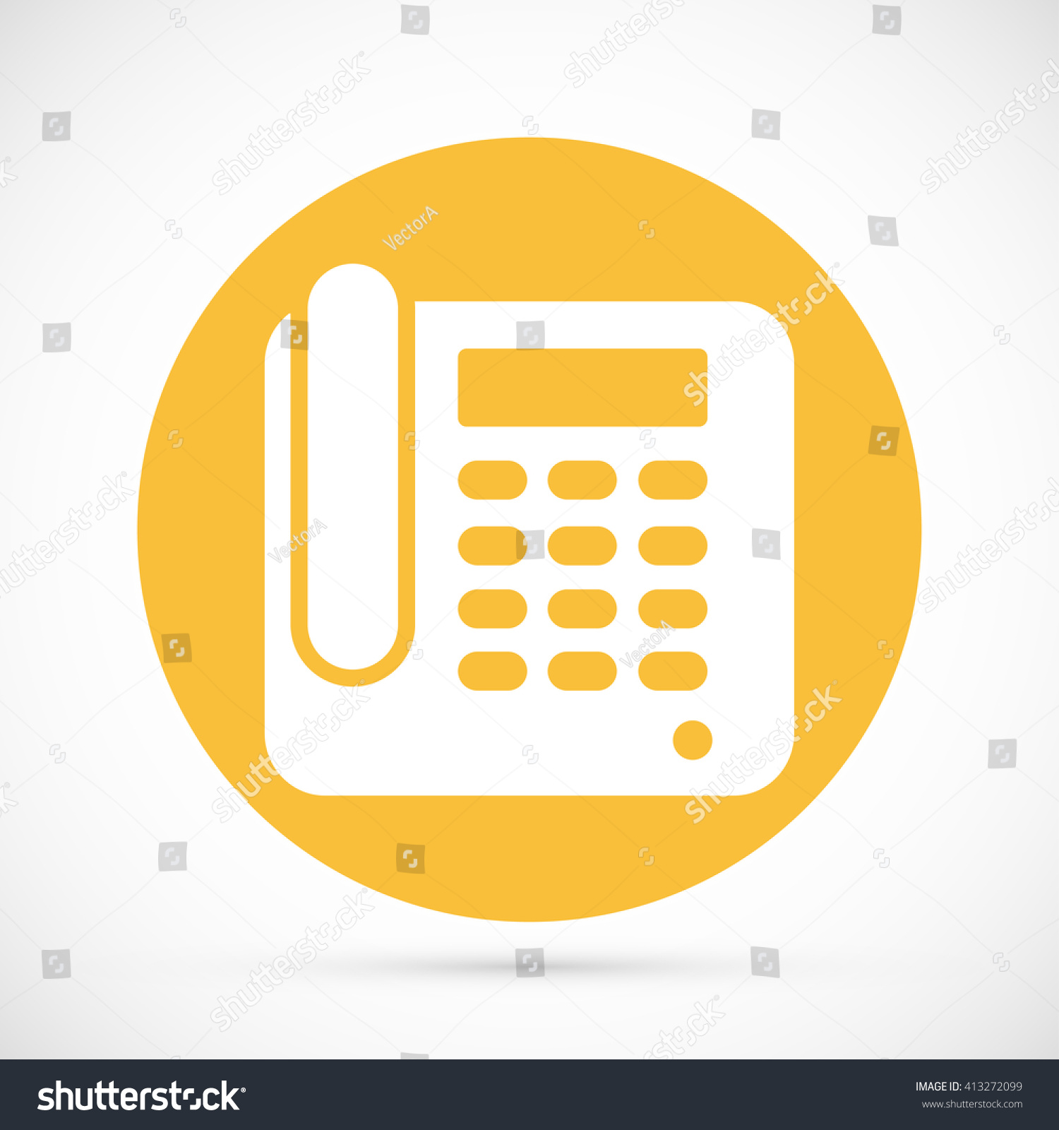 Office Phone Icon Stock Vector (Royalty Free) 413272099 | Shutterstock