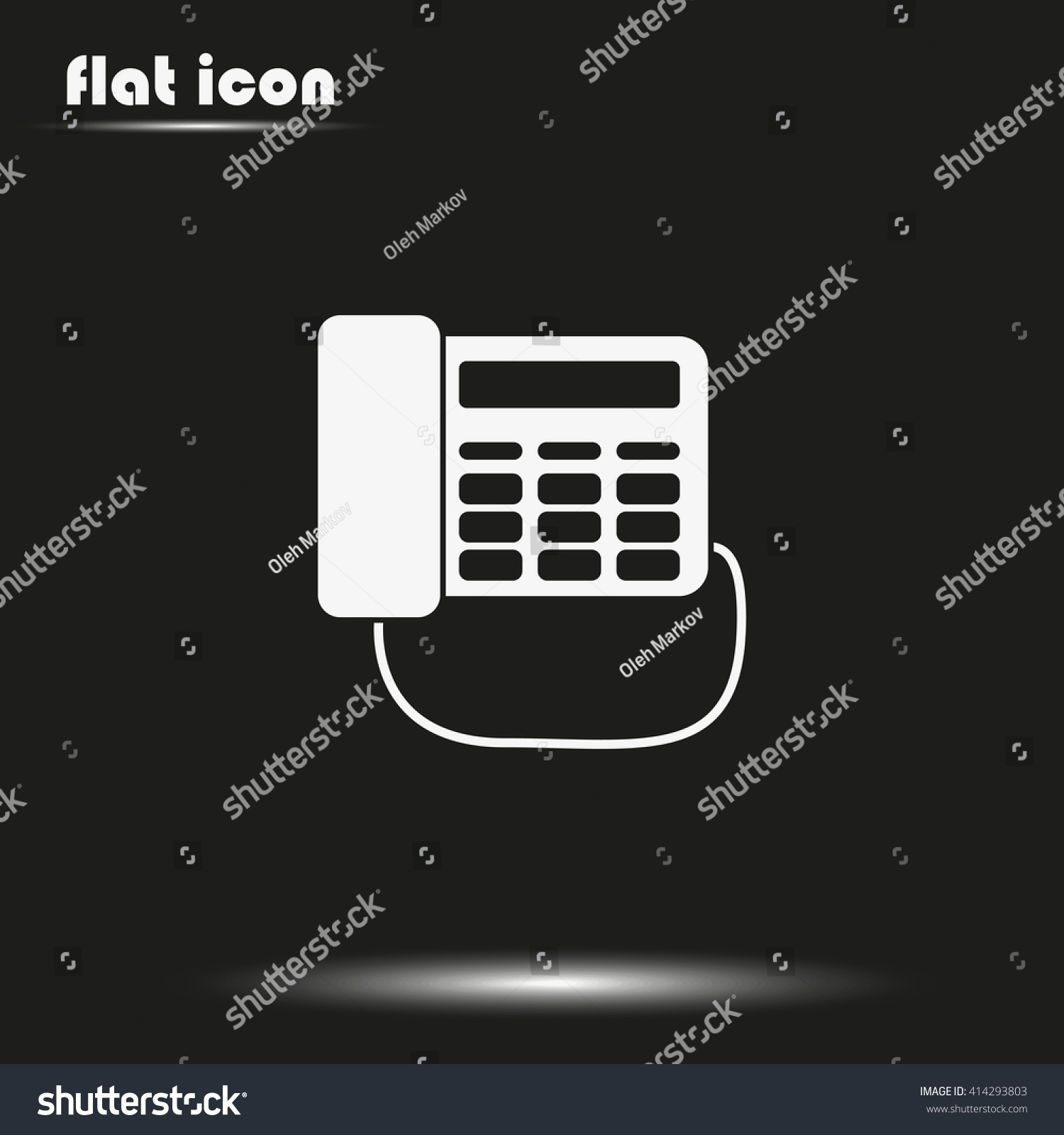Office Phone Icon Stock Vector (Royalty Free) 414293803 | Shutterstock