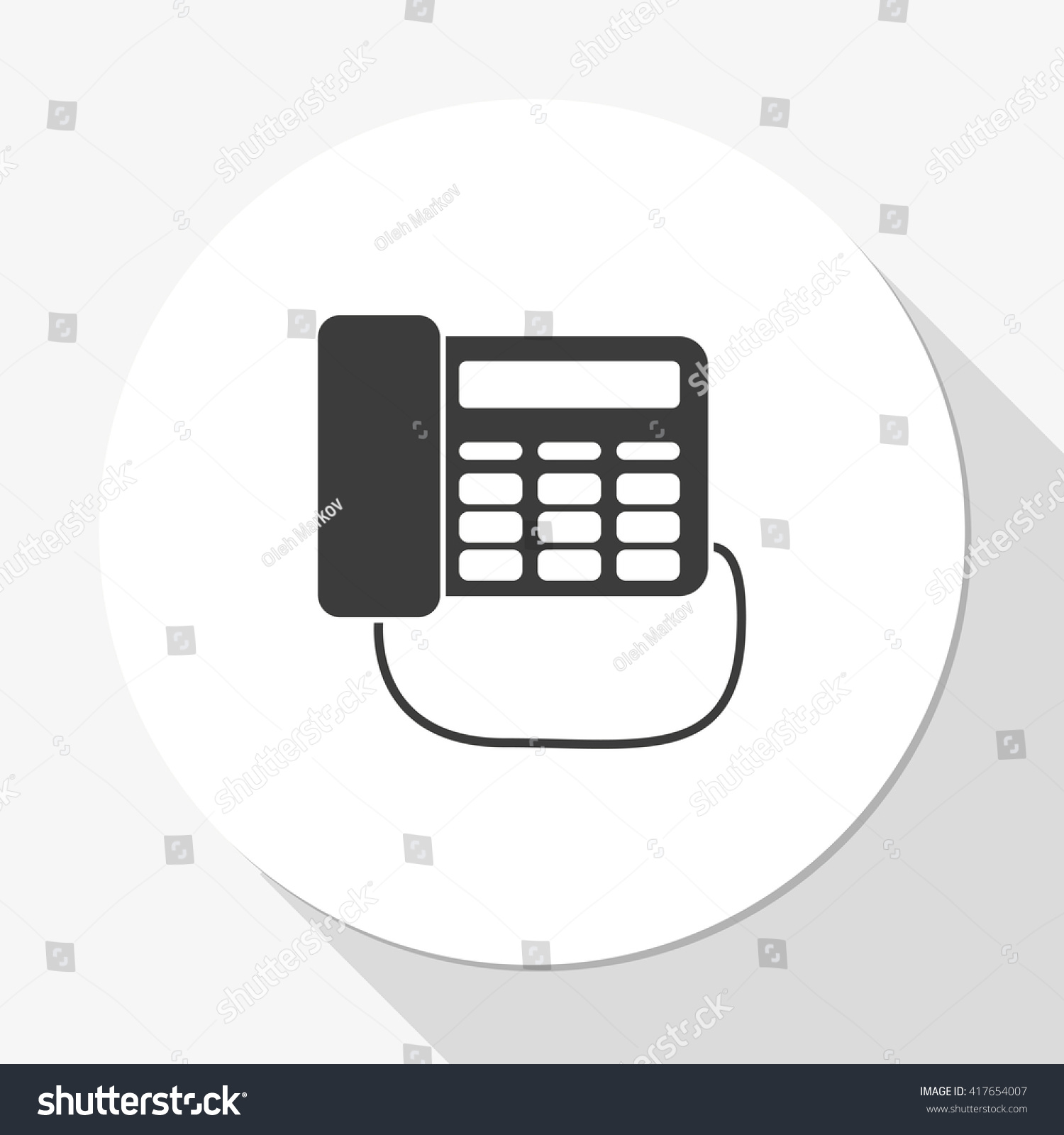 Office Phone Icon Stock Vector (Royalty Free) 417654007