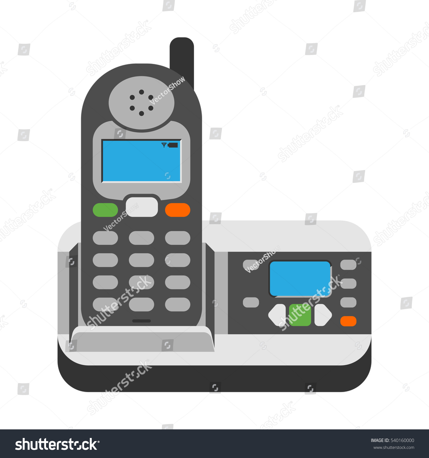 Office Phone Vector Illustration Stock Vector (Royalty Free) 540160000 ...