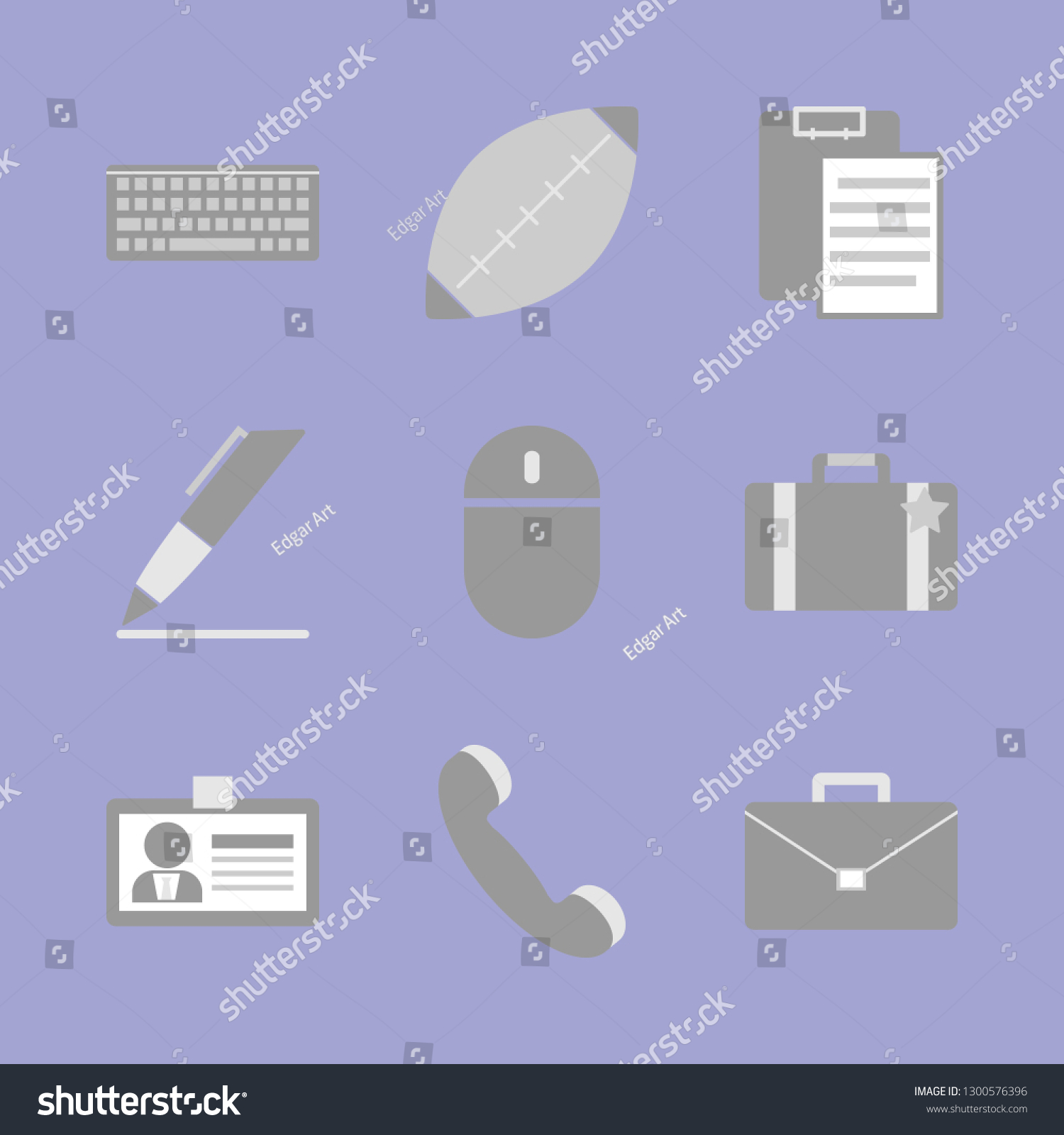 Office Work Vector Format Stock Vector (Royalty Free) 1300576396 ...